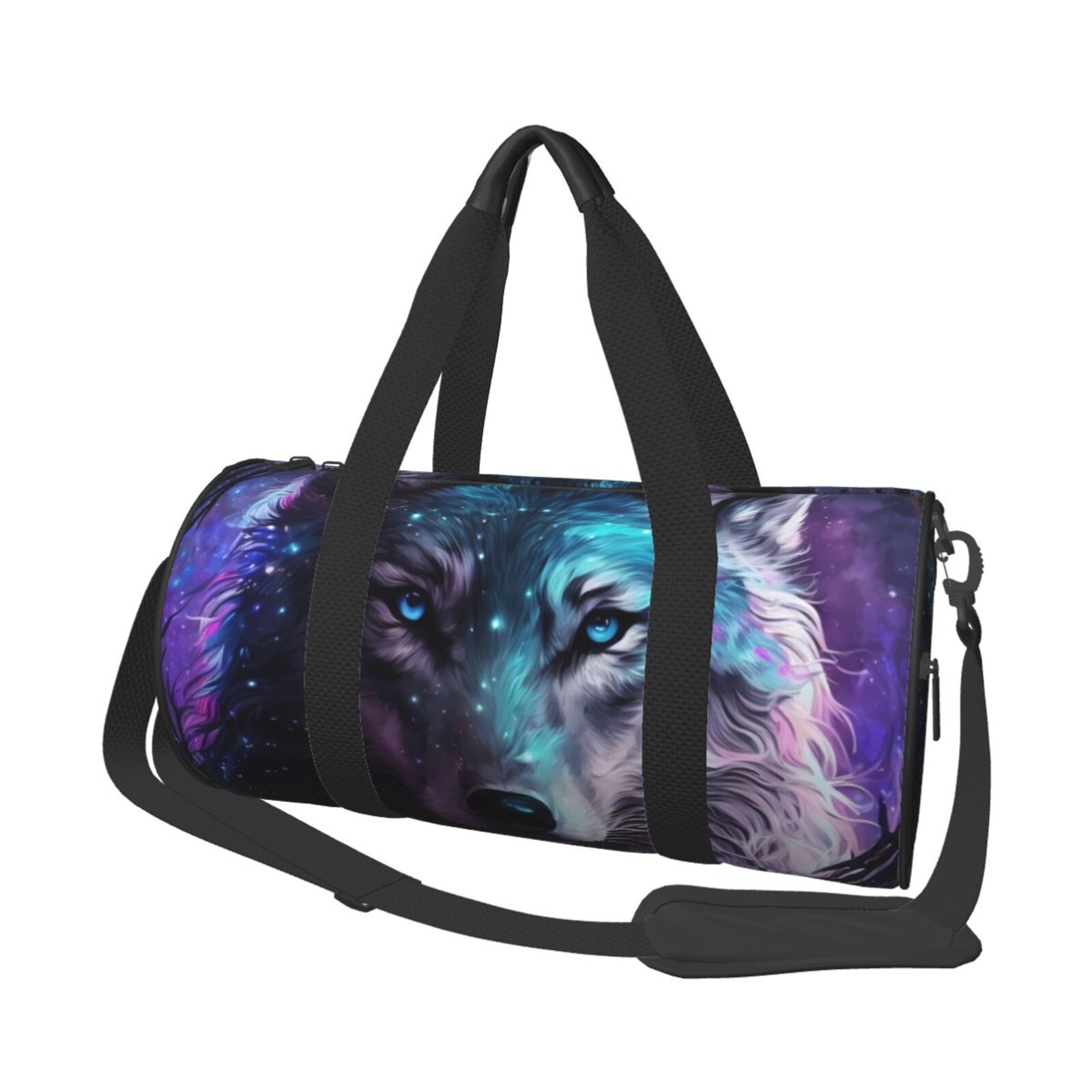 Defioc Purple Sky Wolf for Travel Duffle Bag,Weekender Bag Carry On ...