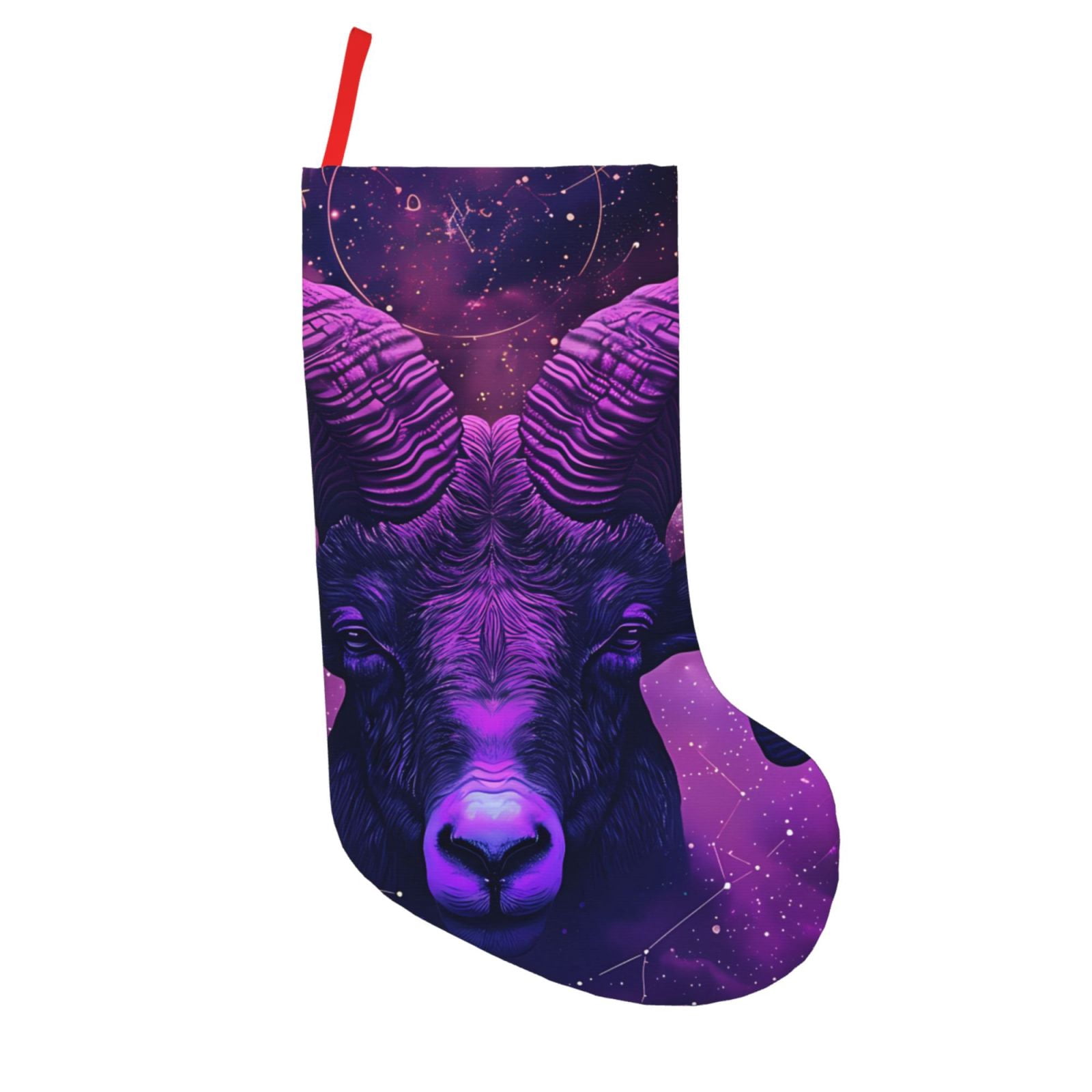 Defioc Purple Starry Sky Antelope for Christmas Stockings 18 ...