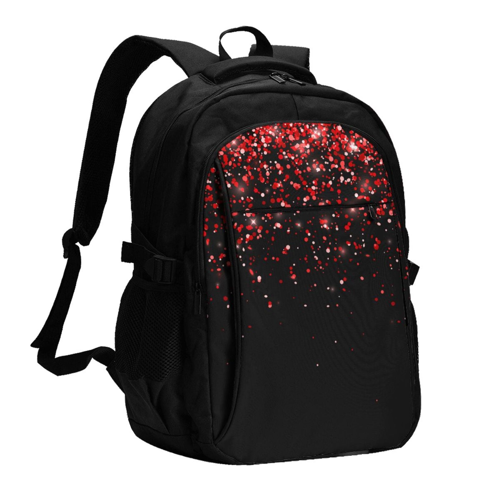 Defioc Red Glitter1 for Travel Backpack for Women,15.6 inch Laptop ...