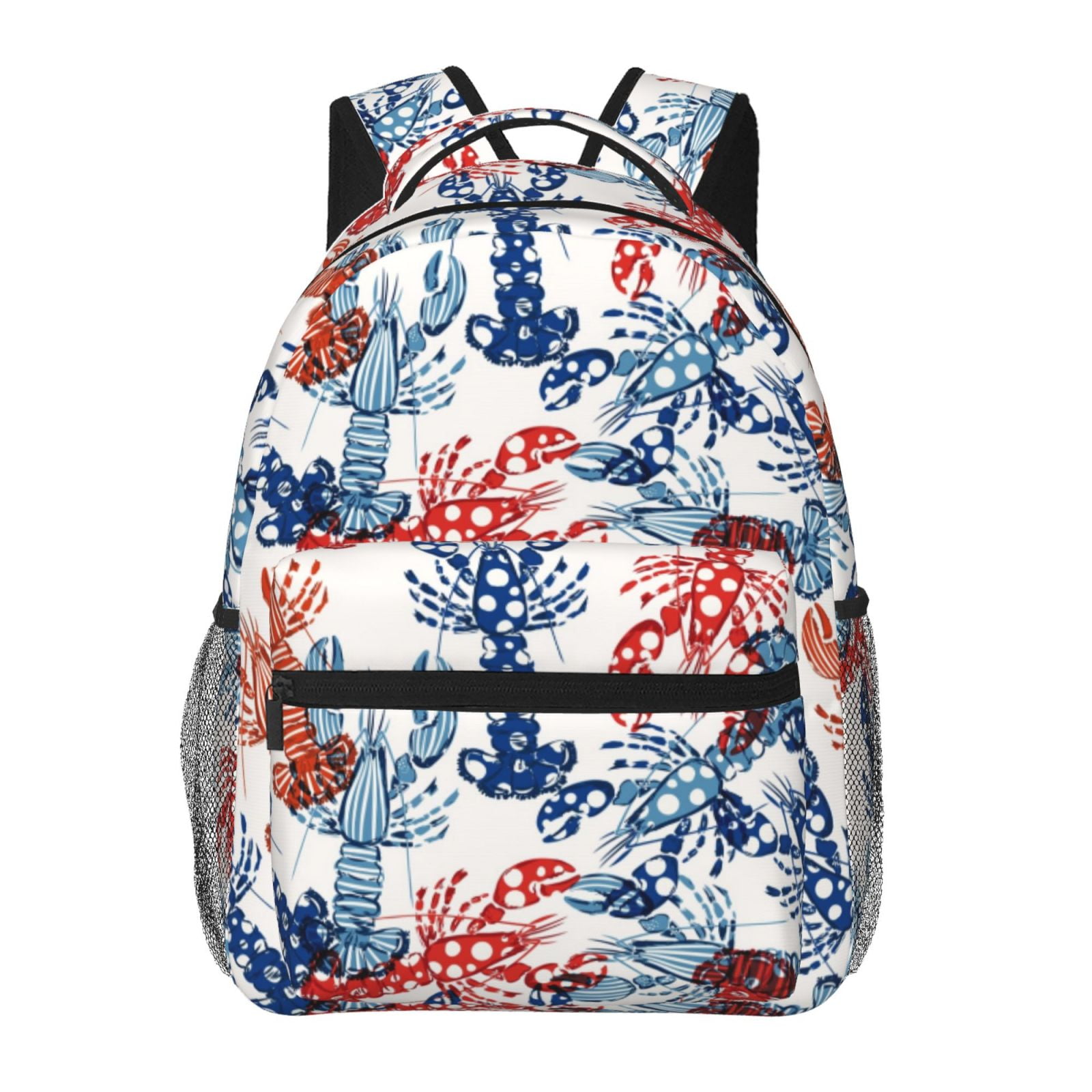 Defioc Red Lobster Pattern Laptop Backpack,Travel Backpack Outdoor ...