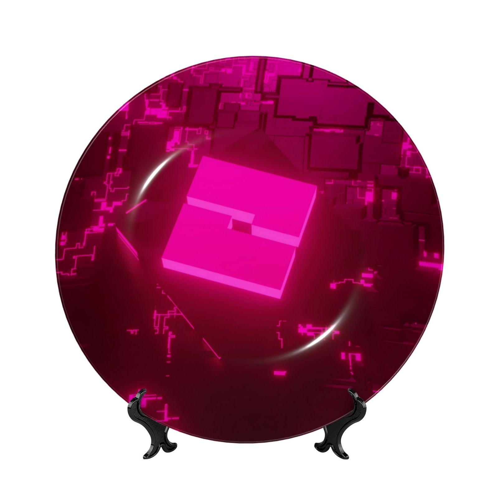 Defioc Roblox Pattern Bone China Decorative Plate, Ceramic Dinner Plate ...