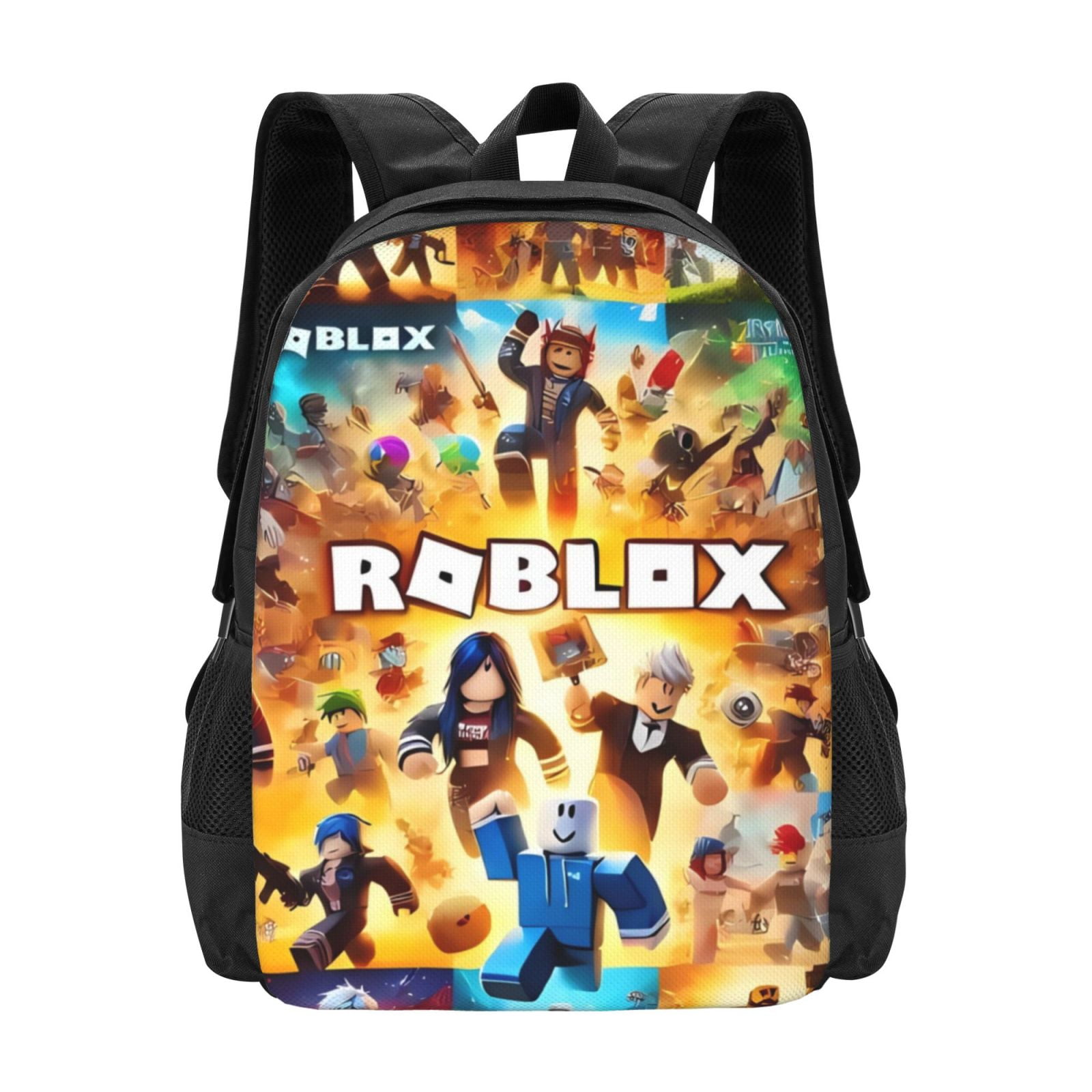 Defioc Roblox Pattern Carry on Backpack,16.5x12.5x5.5 Personal Item Bag ...