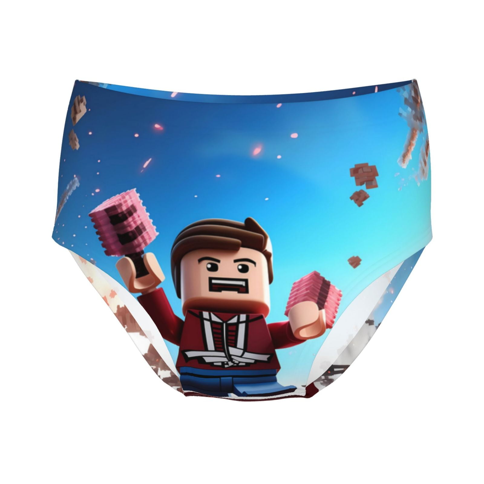 Defioc Roblox Pattern Girls Underwear Stretch Cotton Panties For Girls