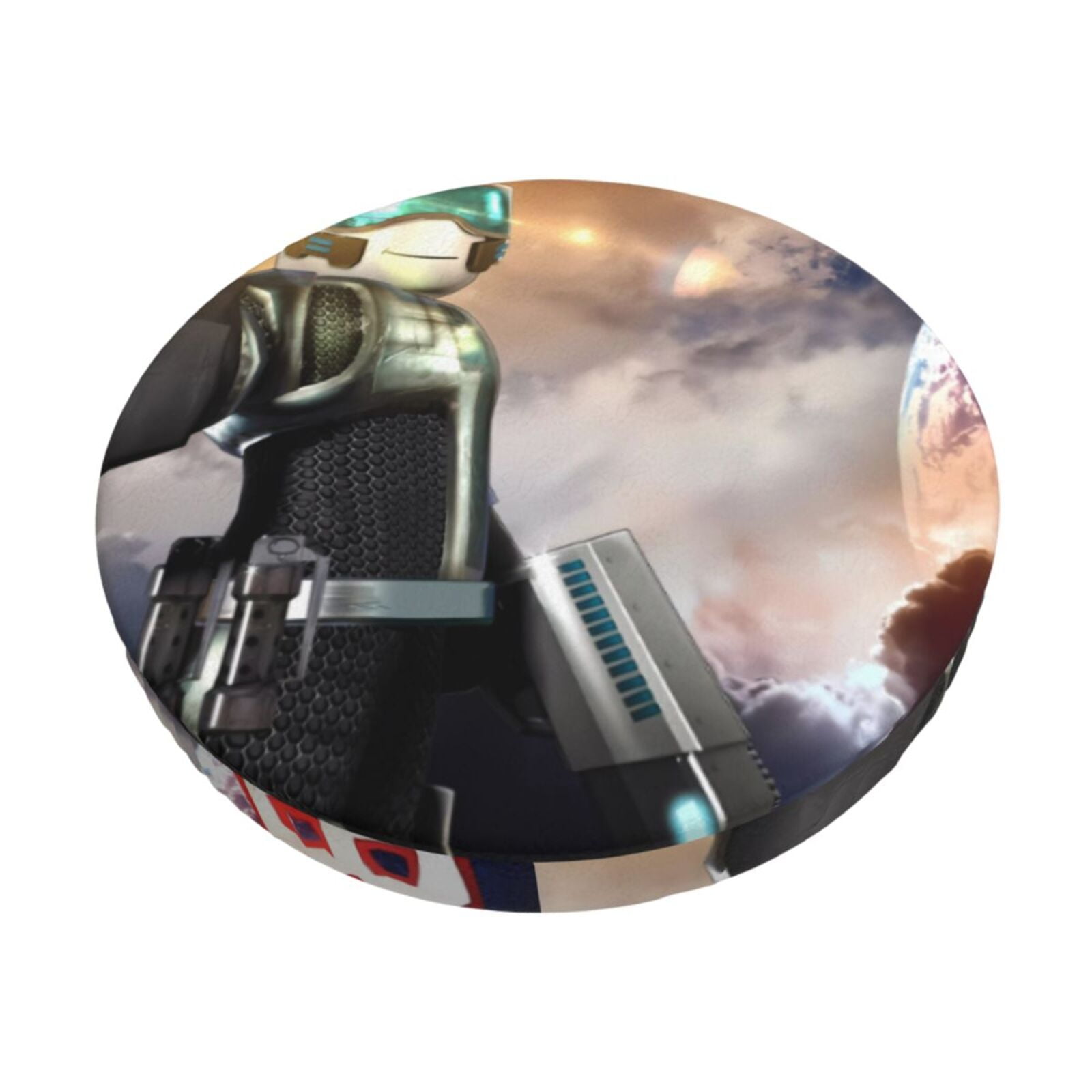 Defioc Roblox Print Bar Stool Cover,Round Seat Cushion for Barstool ...