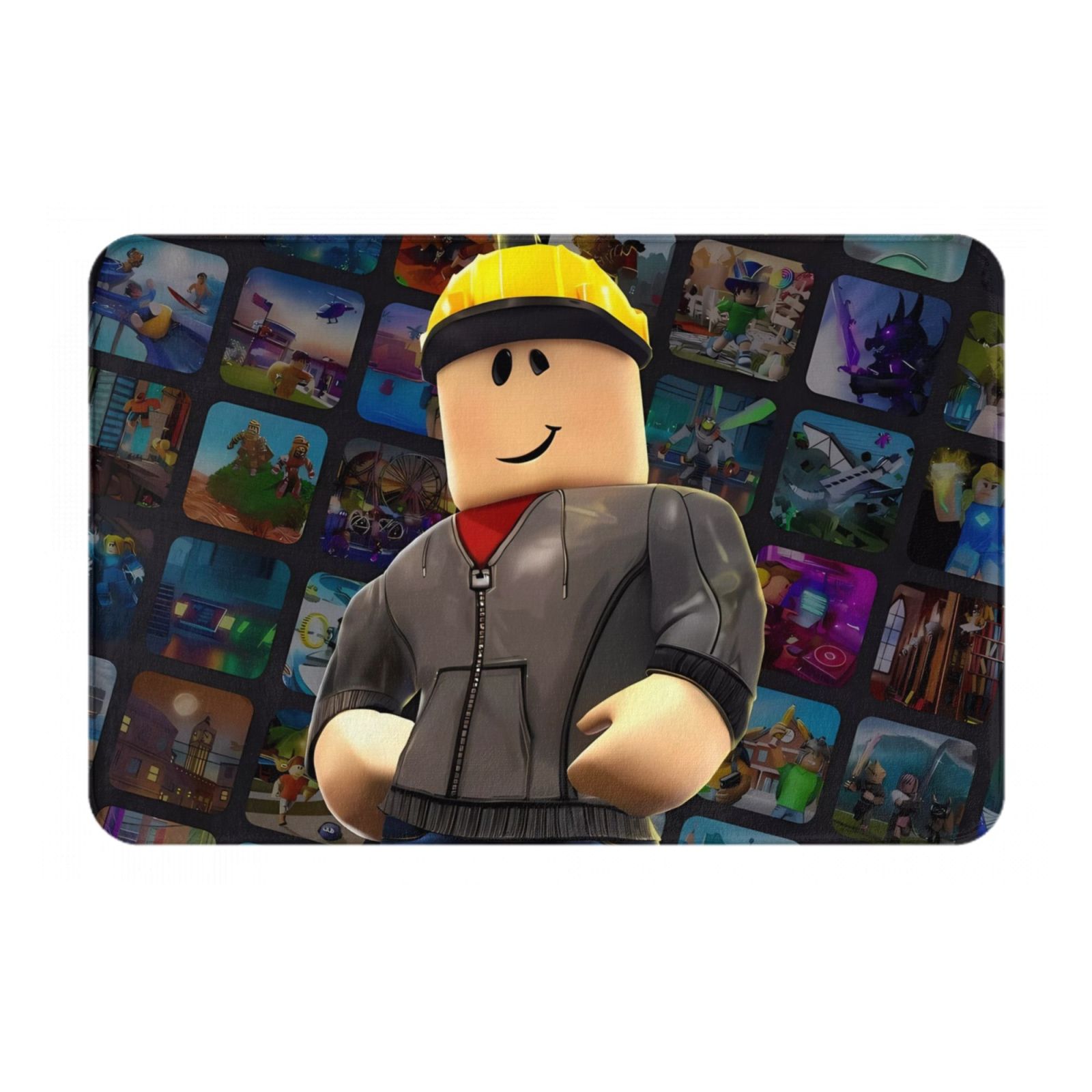 Defioc Roblox Print Outdoor Indoor Sturdy Doormats , Anti Fatigue Soft Flannel Thick Door Mat ...