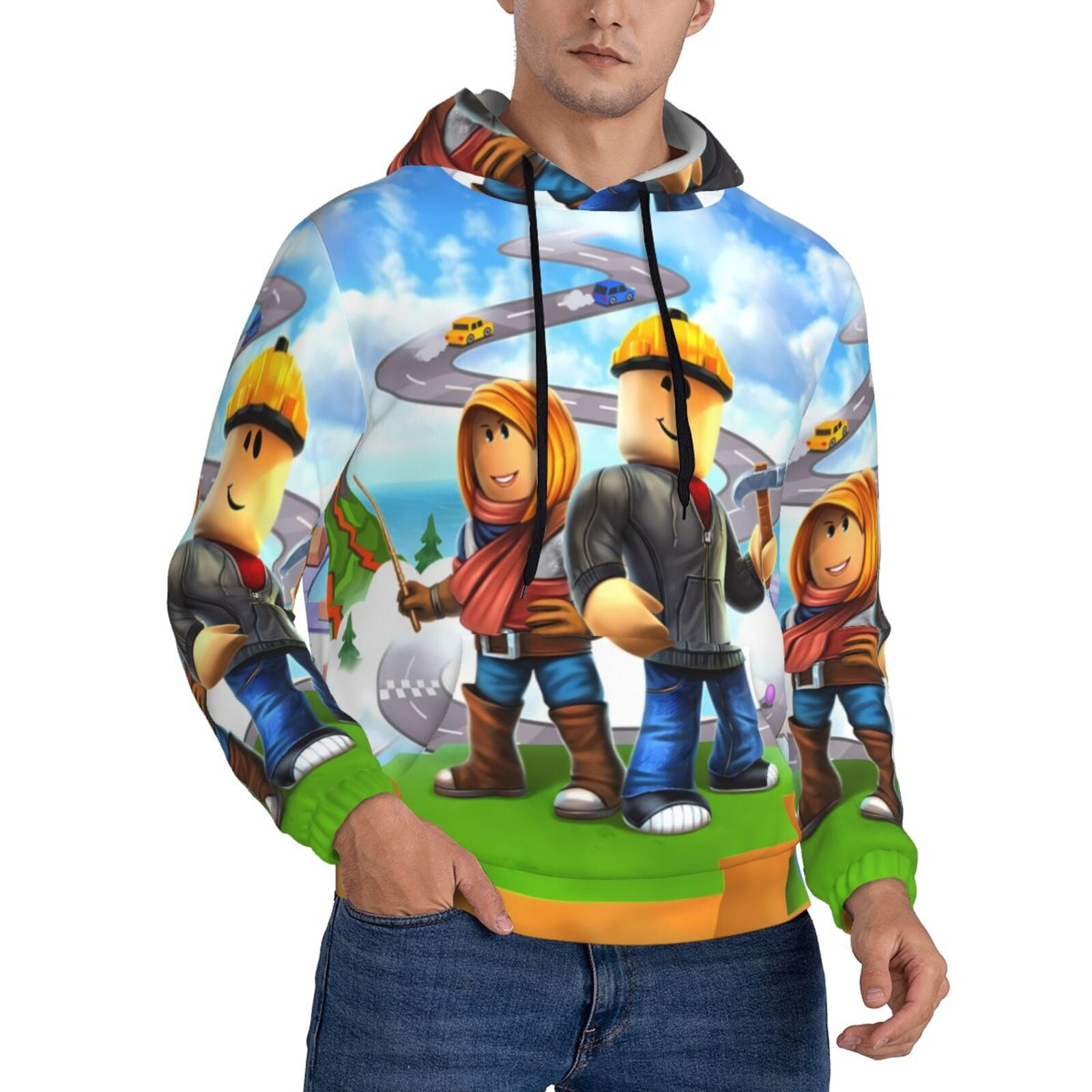 Defioc Roblox for Men's Hoodie Sweatshirt, Aautumn Athletic Hoodie ...