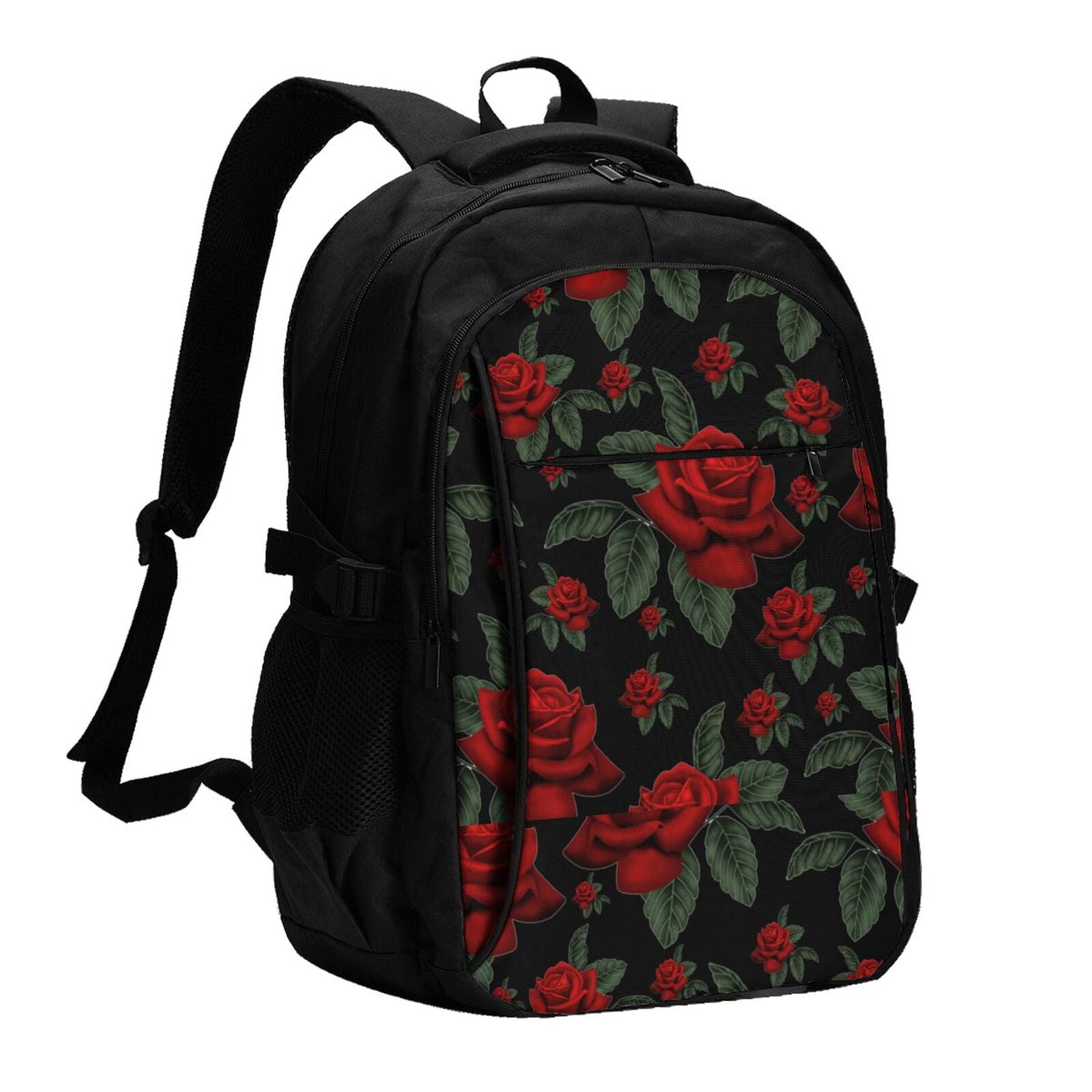 Defioc Roses for Travel Backpack for Women,15.6 inch Laptop Backpack ...