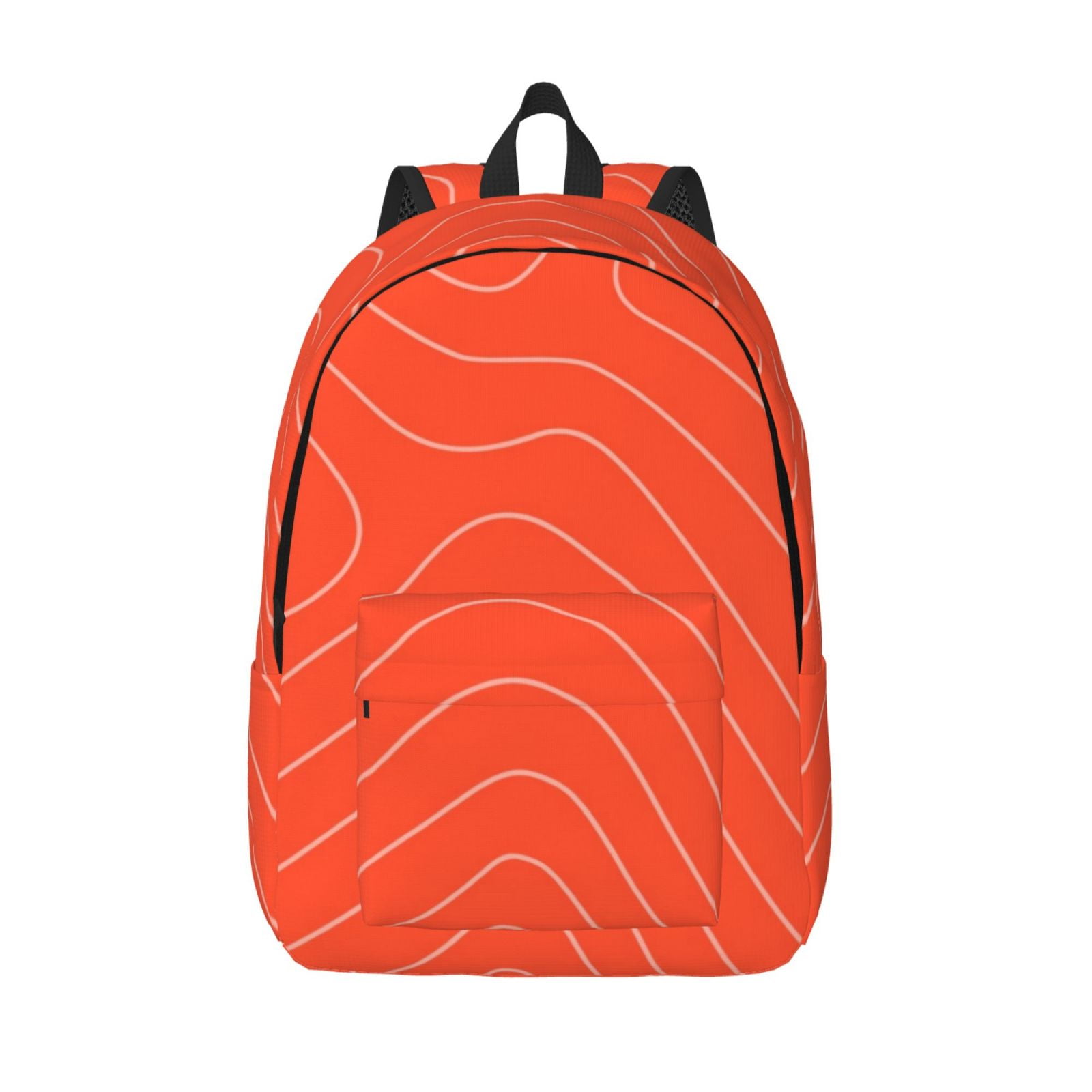 Defioc Salmon Fish Meat for Canvas Backpack,Travel Rucksack Unisex ...