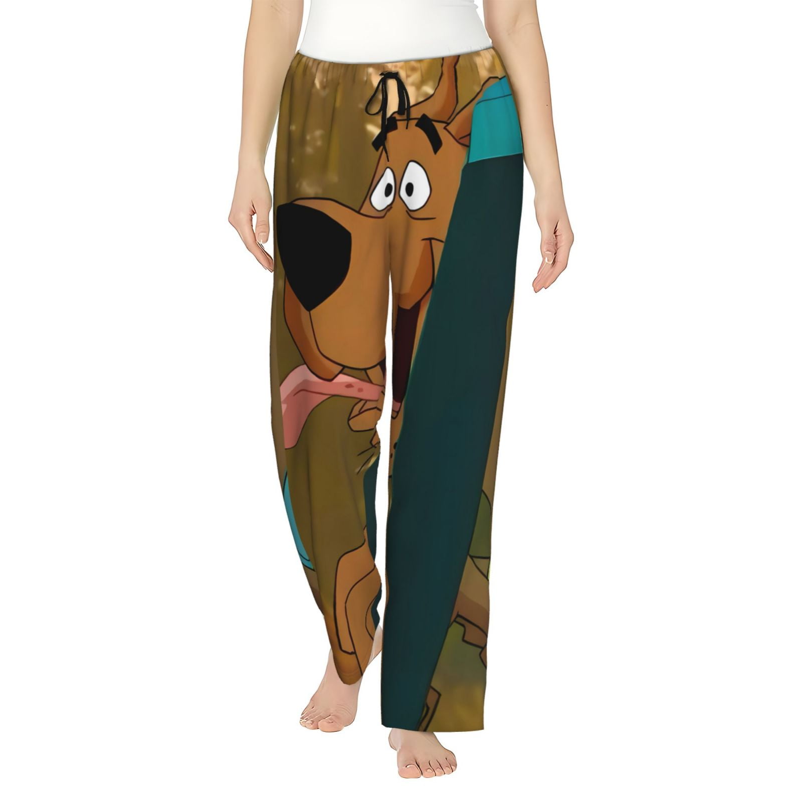 Defioc Scooby-Doo Print Women's Pajama Pants Drawstring Comfy Sleep ...
