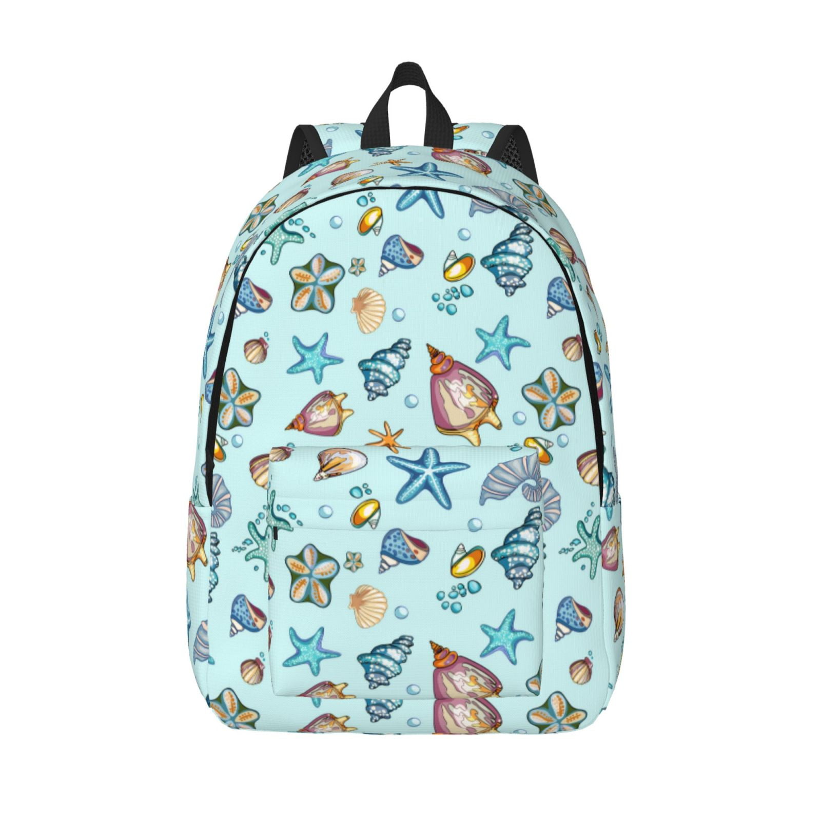 Defioc Sea Shells 2 for Canvas Backpack,Travel Rucksack Unisex Knapsack ...