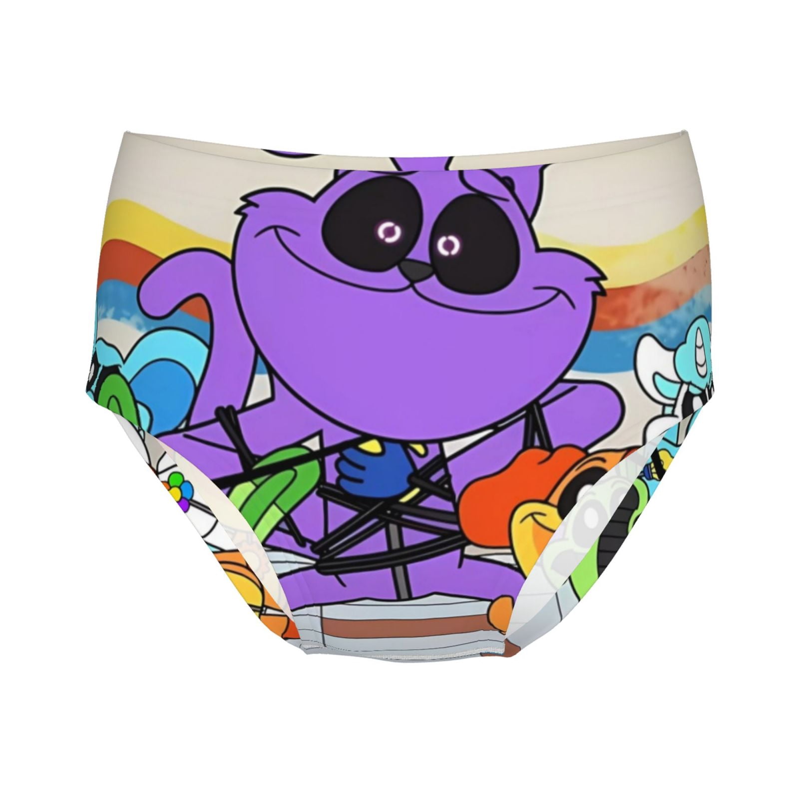 Defioc Smiling Critters Pattern Girls Underwear Stretch Cotton Panties