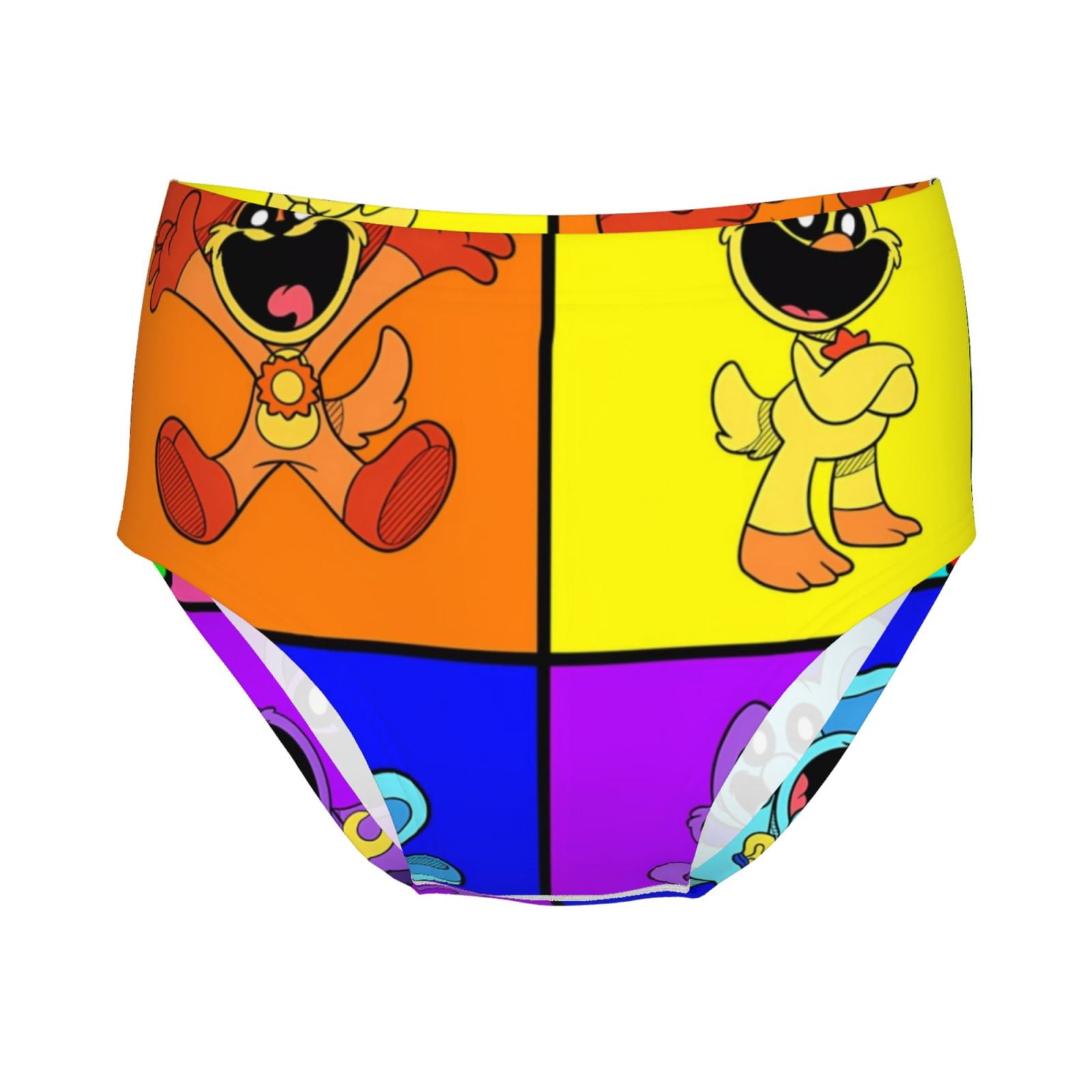 Defioc Smiling Critters Pattern Girls Underwear Stretch Cotton Panties