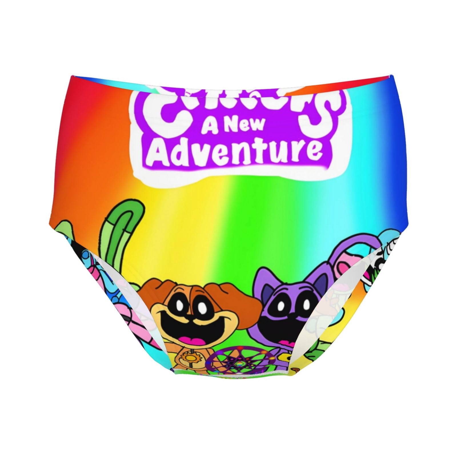 Defioc Smiling Critters Pattern Girls Underwear Stretch Cotton Panties