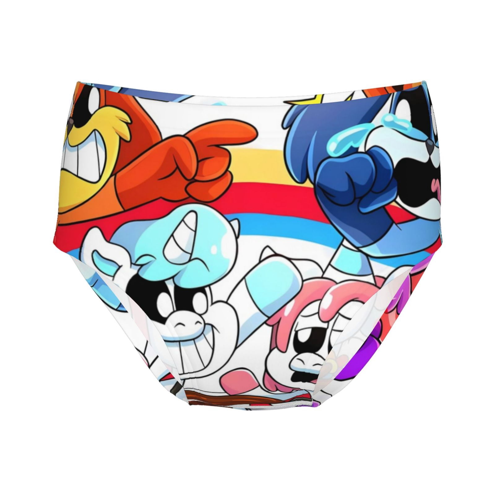 Defioc Smiling Critters Pattern Girls Underwear Stretch Cotton Panties