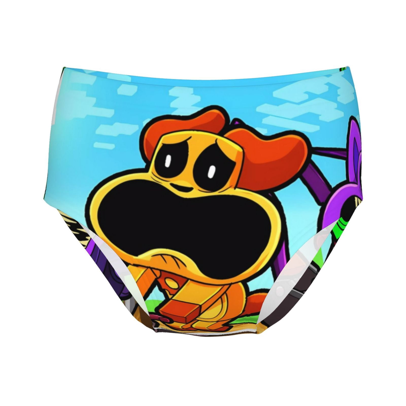 Defioc Smiling Critters Pattern Girls Underwear Stretch Cotton Panties