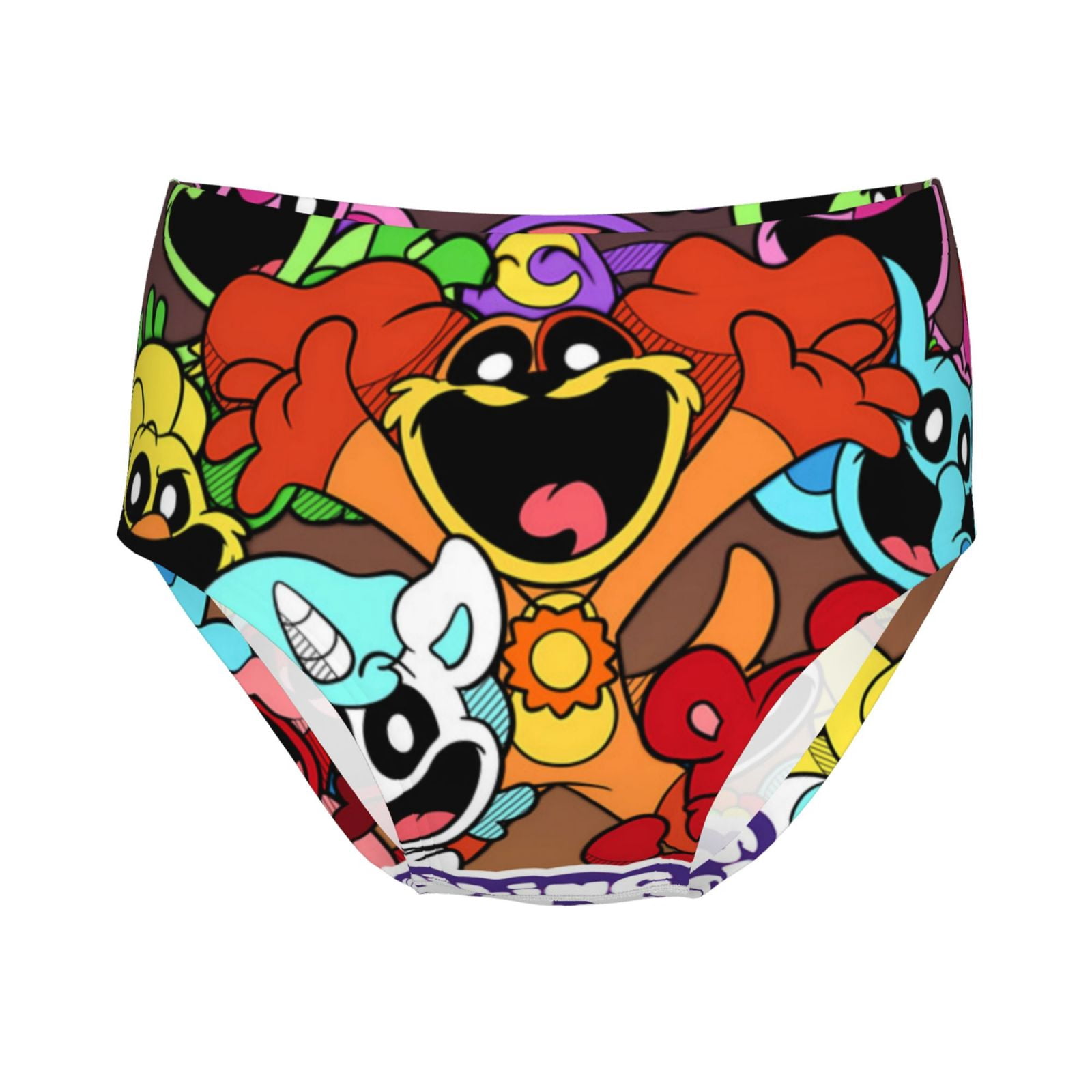 Defioc Smiling Critters Pattern Girls Underwear Stretch Cotton Panties