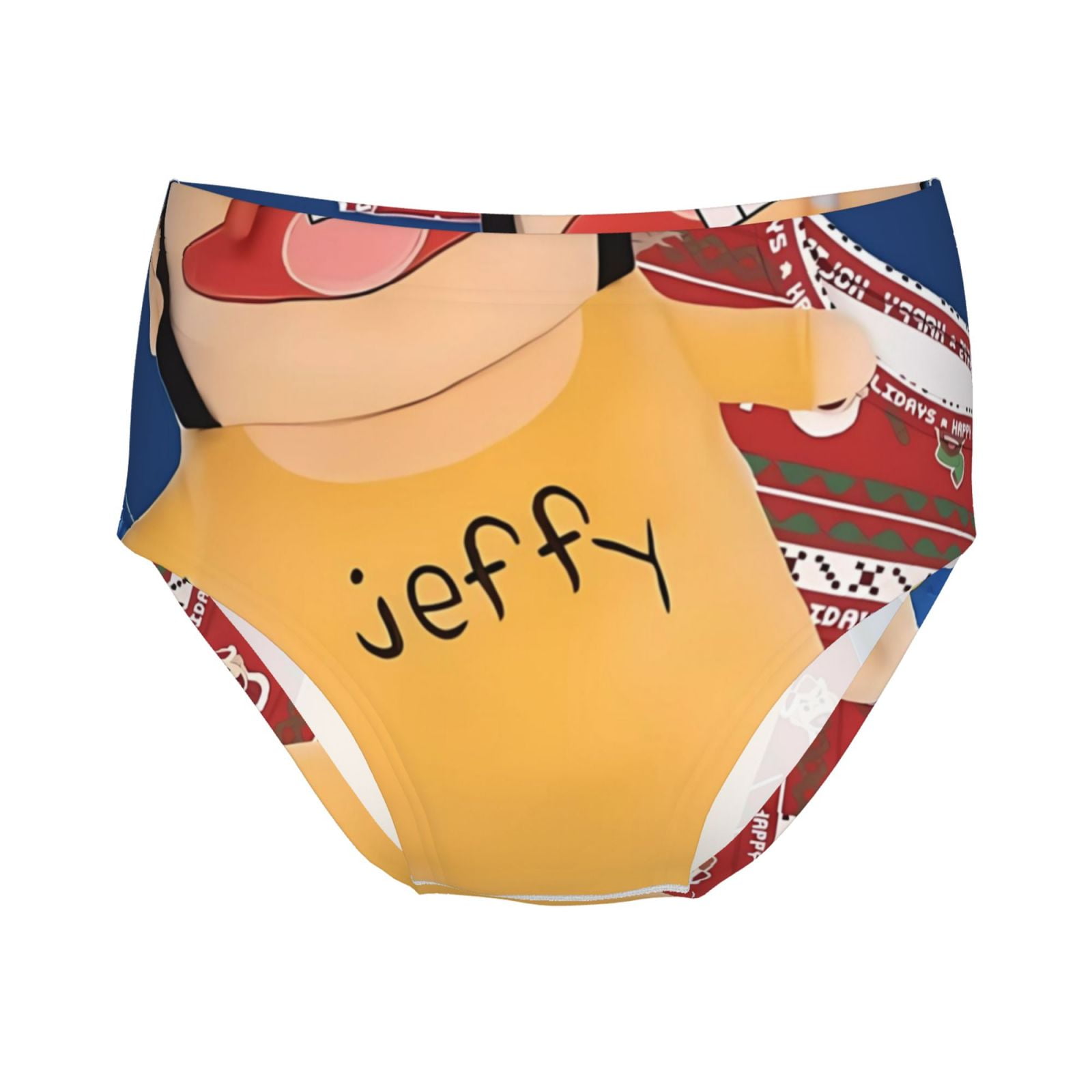 Defioc Sml Jeffy Pattern Girls Underwear,Stretch Cotton Panties for Girls Cute Panties for ...