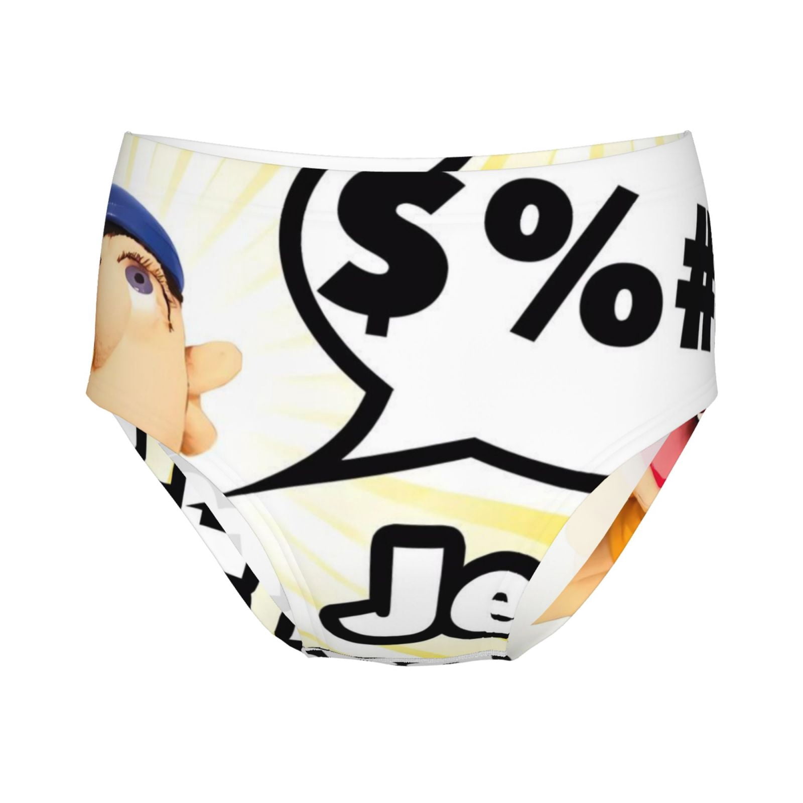 Defioc Sml Jeffy Pattern Girls Underwear Stretch Cotton Panties For