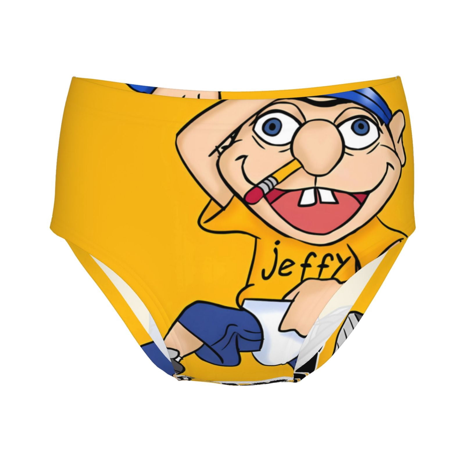 Defioc Sml Jeffy Pattern Girls Underwear Stretch Cotton Panties For