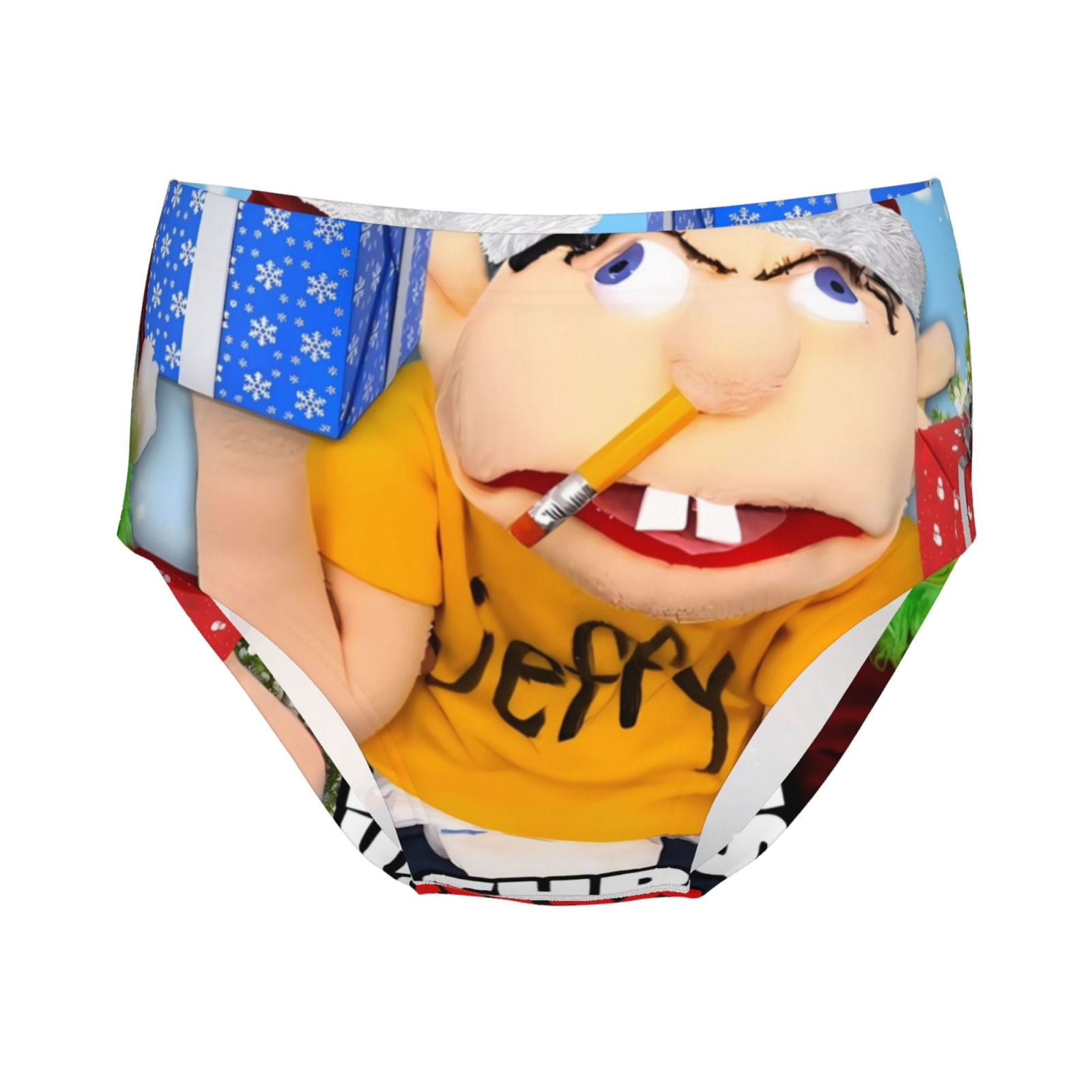 Defioc Sml Jeffy Pattern Girls Underwear Stretch Cotton Panties For