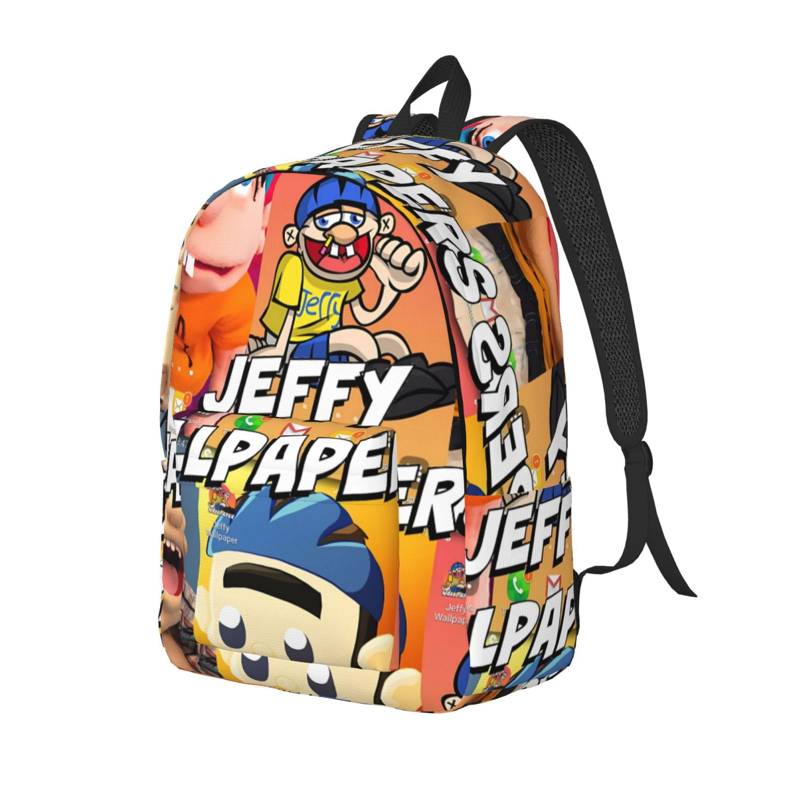 Defioc Sml Jeffy for Canvas Backpack,Travel Rucksack Unisex Knapsack ...