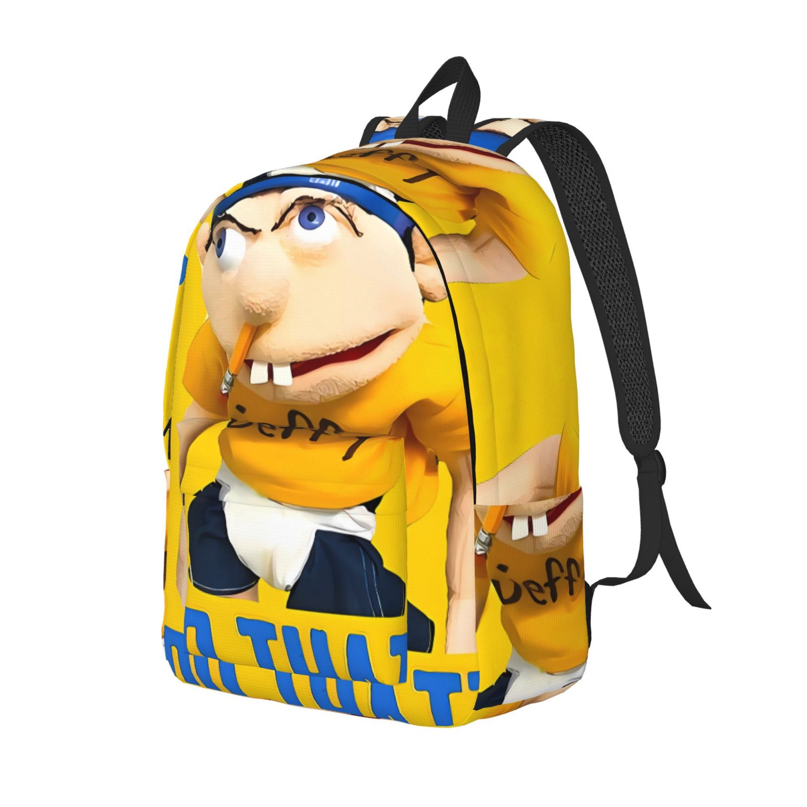 Defioc Sml Jeffy for Canvas Backpack,Travel Rucksack Unisex Knapsack ...