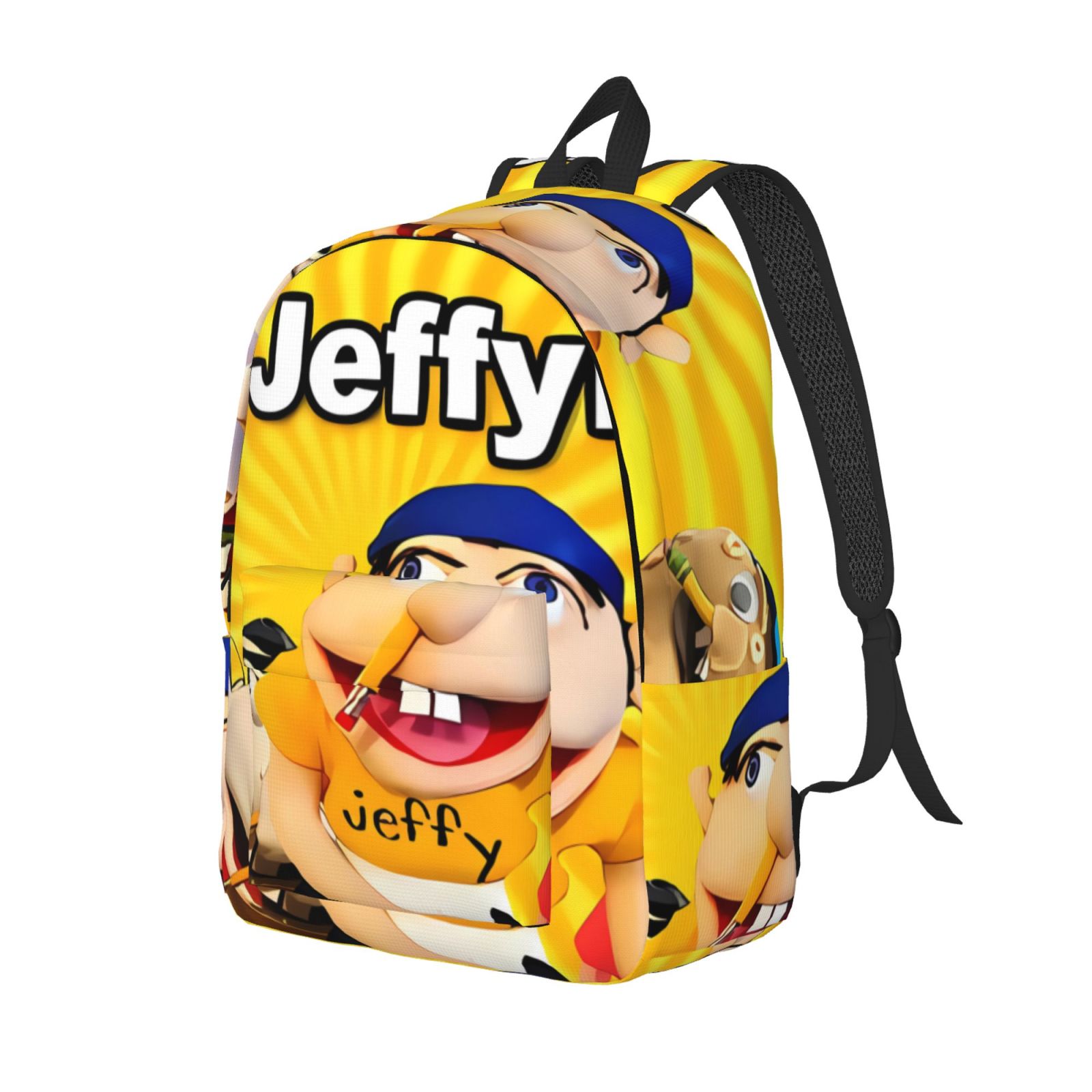 Defioc Sml Jeffy for Canvas Backpack,Travel Rucksack Unisex Knapsack ...