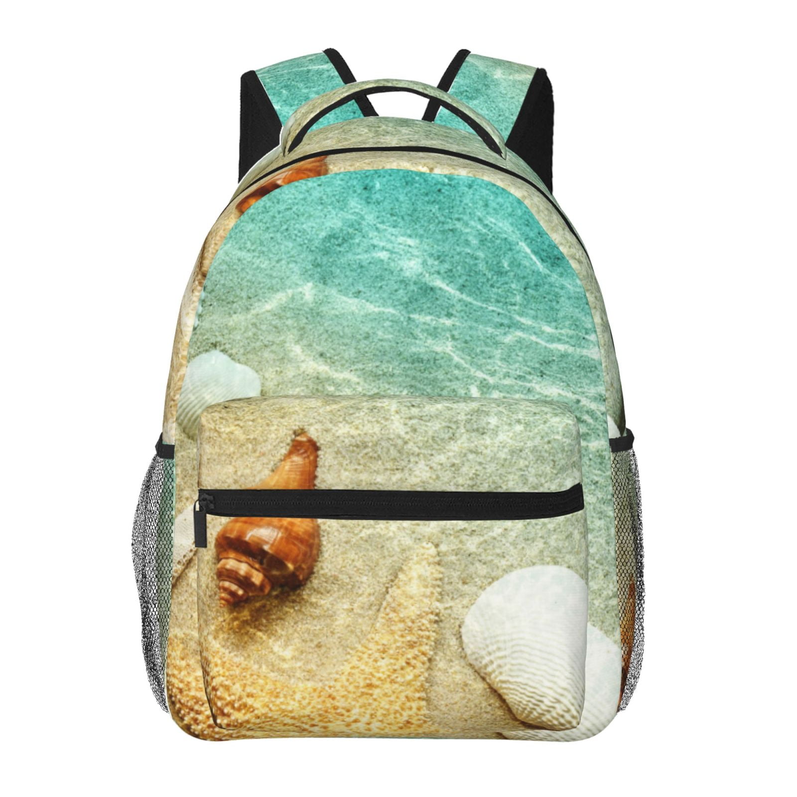 Defioc Starfish And Seashell On The Beach Pattern Laptop Backpack ...