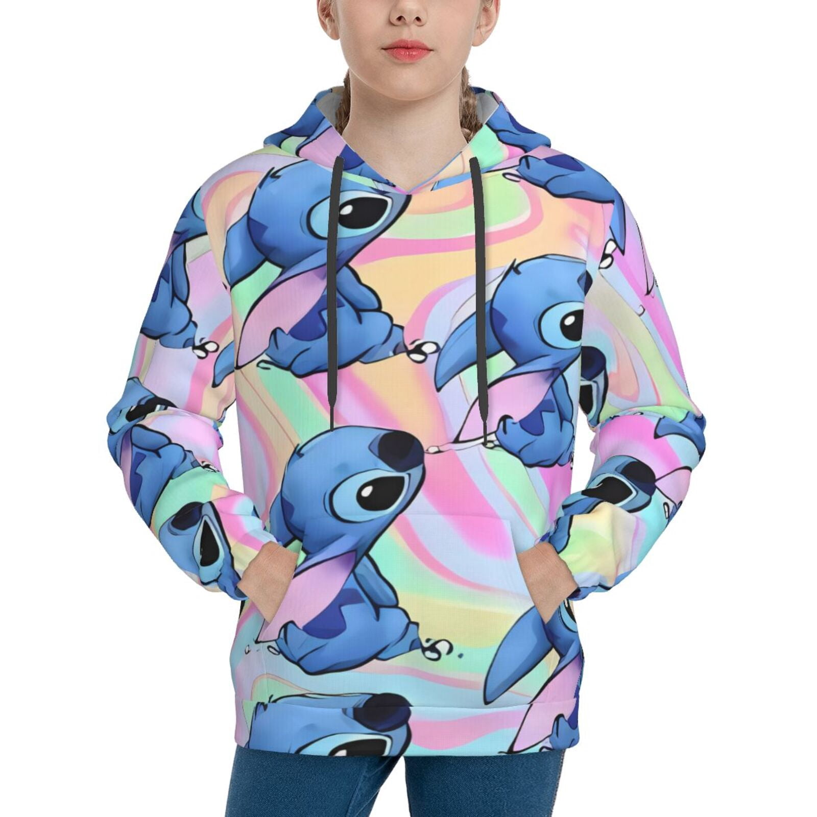 Defioc Stitch for Teenager Pullover Hoodie Sweatshirts, Fall Hoodie ...