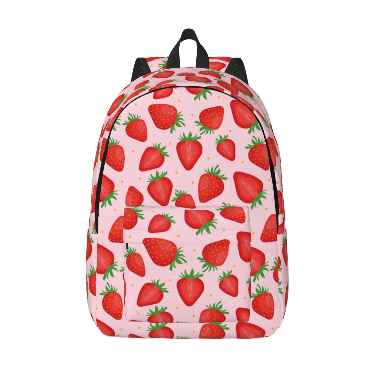 Defioc Strawberries for Canvas Backpack,Travel Rucksack Unisex Knapsack ...