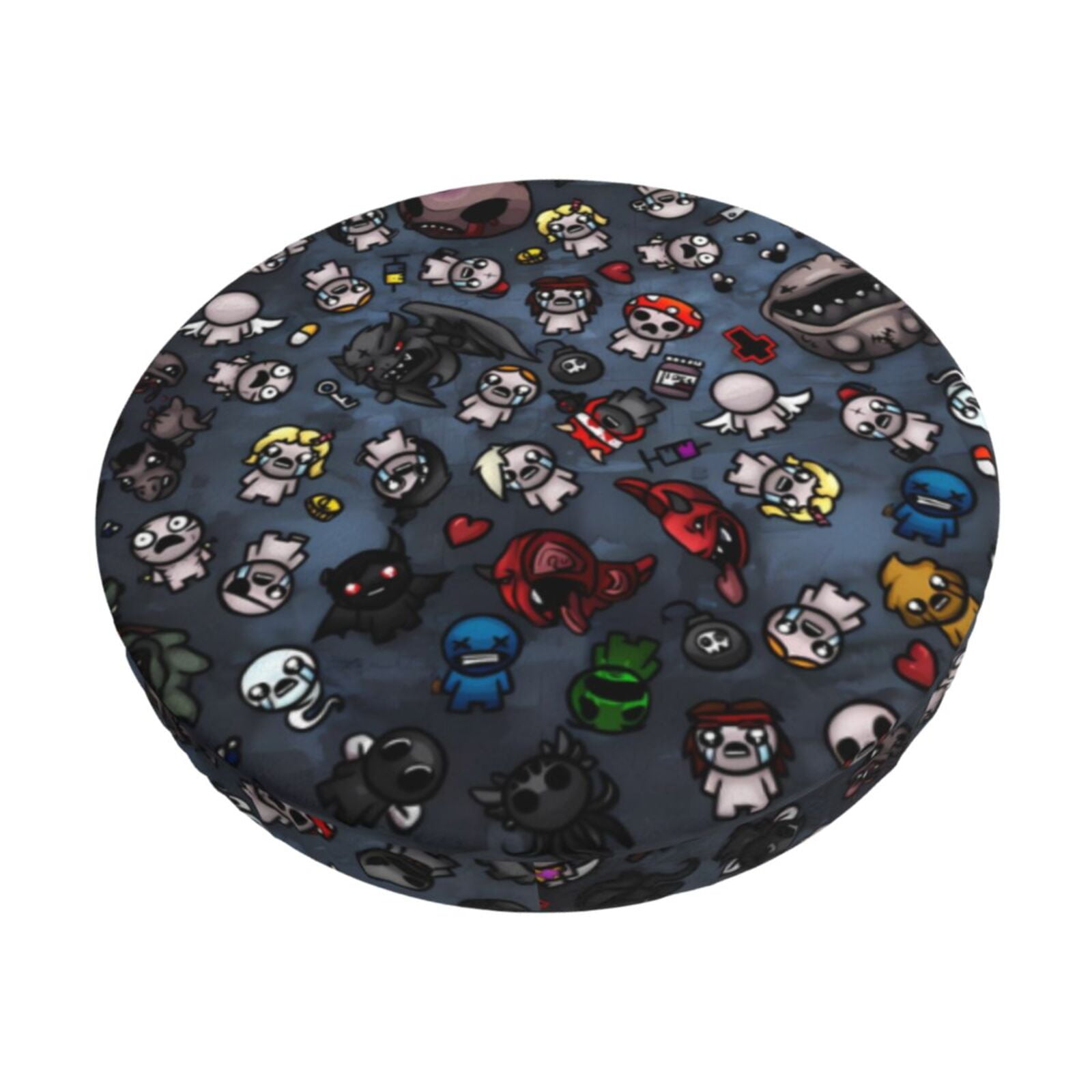 Defioc The Binding of Isaac Print Bar Stool Cover,Round Seat Cushion ...