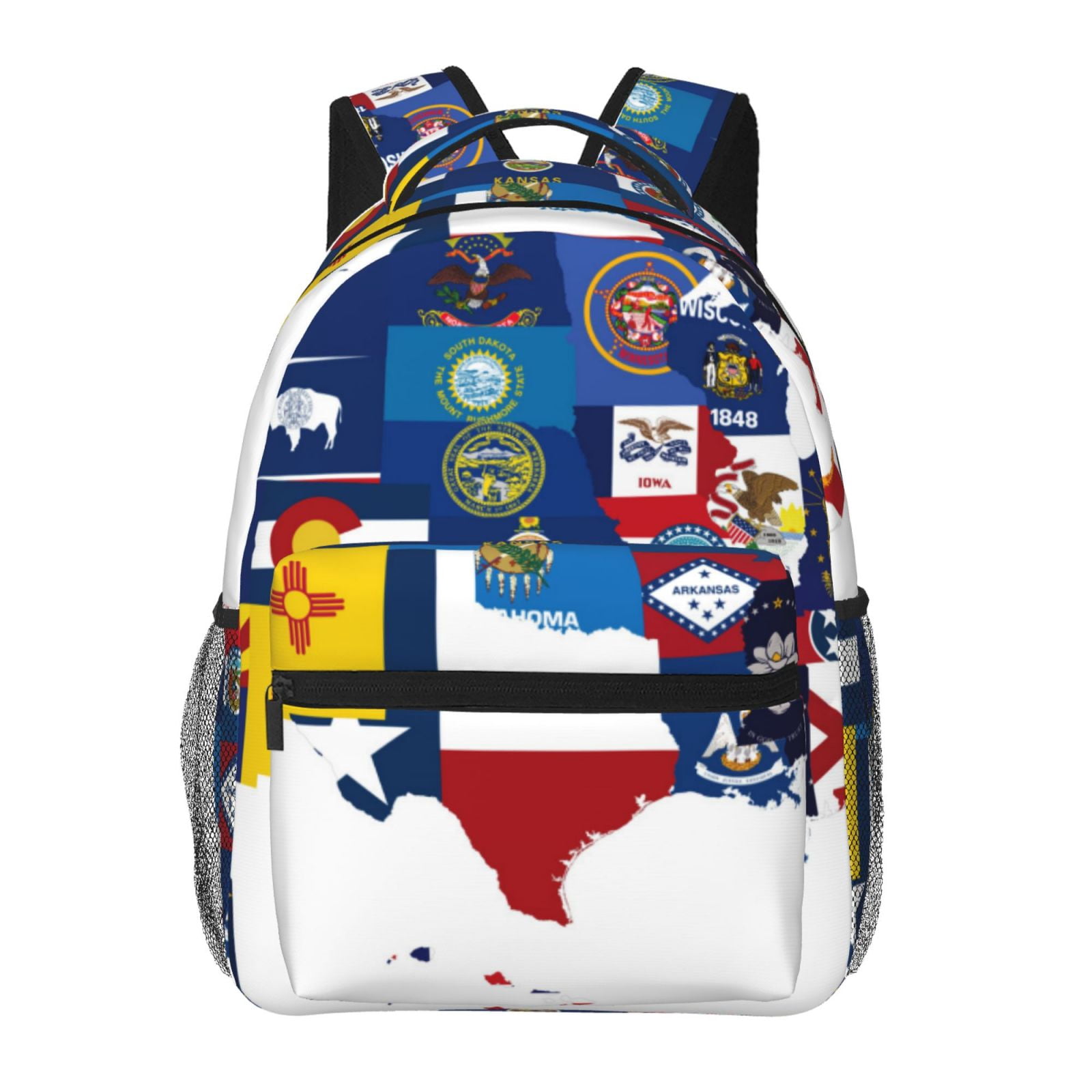 Defioc The Map Of United States Pattern Laptop Backpack,Travel Backpack ...