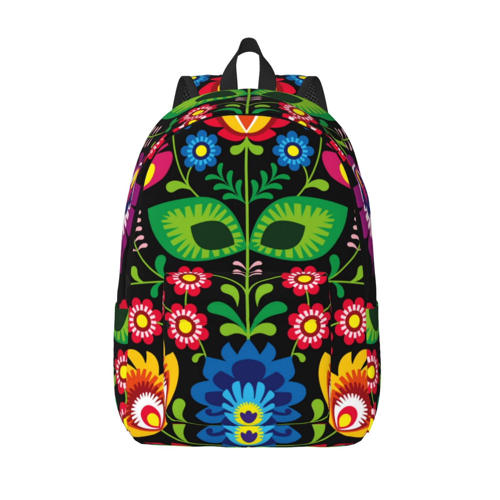Defioc Traditional Floral Polish for Canvas Backpack,Travel Rucksack ...