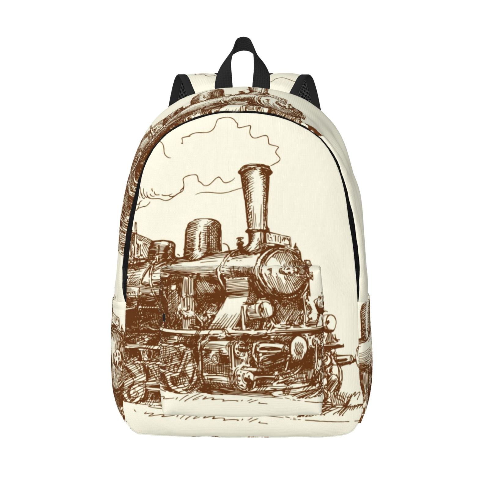 Defioc Train for Canvas Backpack,Travel Rucksack Unisex Knapsack Laptop ...
