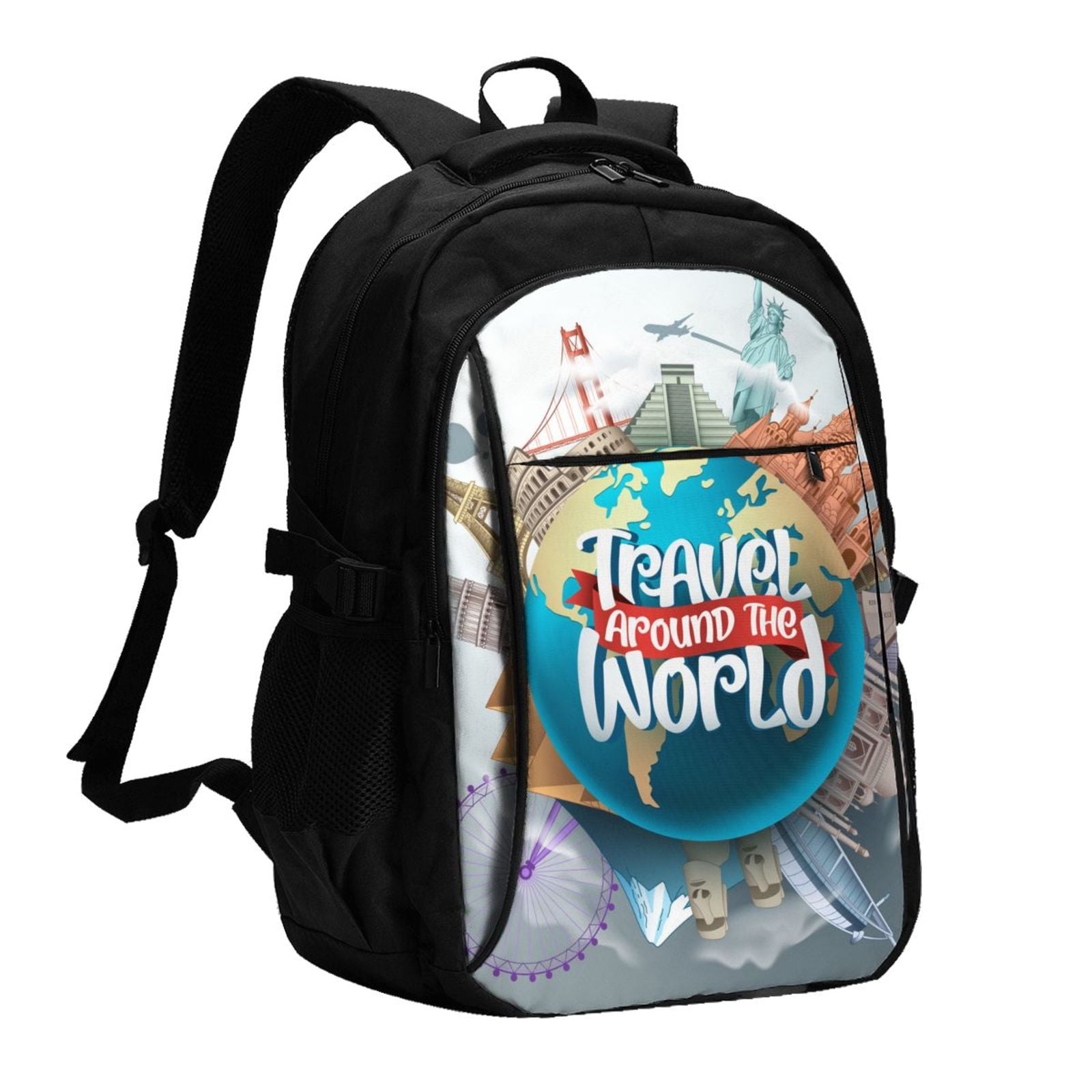 Defioc Travel Around The World for Travel Backpack for Women,15.6 inch ...