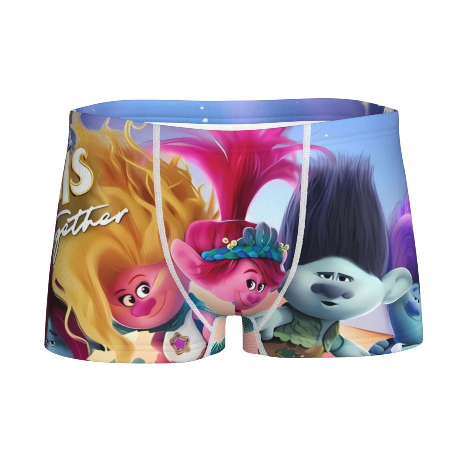 Defioc Trolls Band Together Pattern Boy’s Underwear,Boxer Briefs Shorts ...