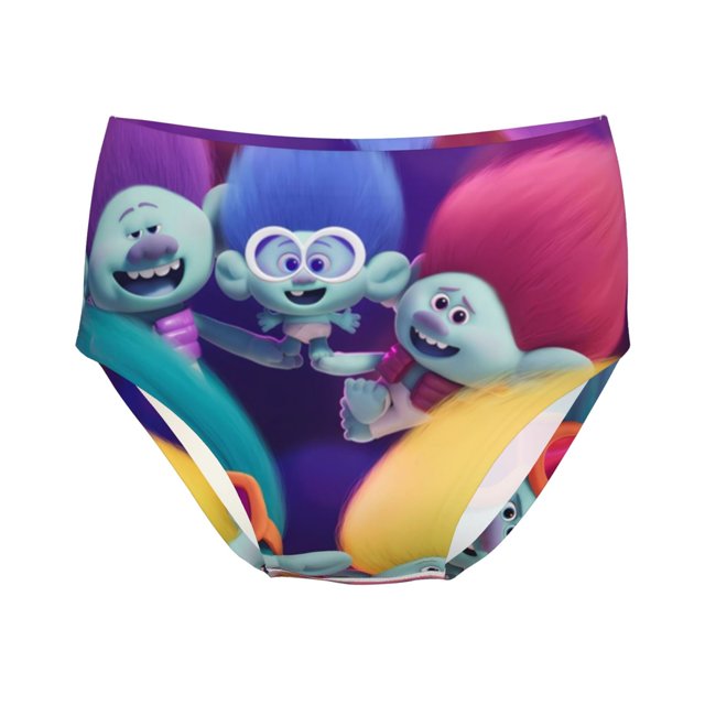 Defioc Trolls Band Together Pattern Girls Underwear,Stretch Cotton ...
