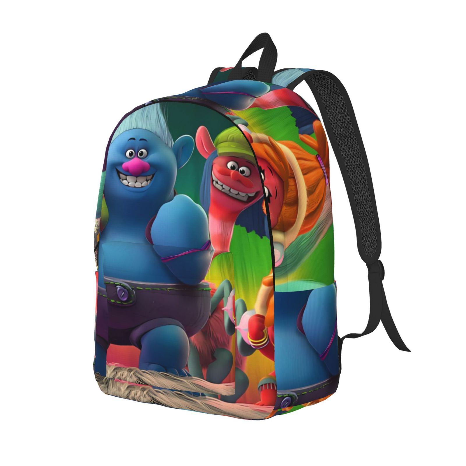 Defioc Trolls Band Together for Canvas Backpack,Travel Rucksack Unisex ...