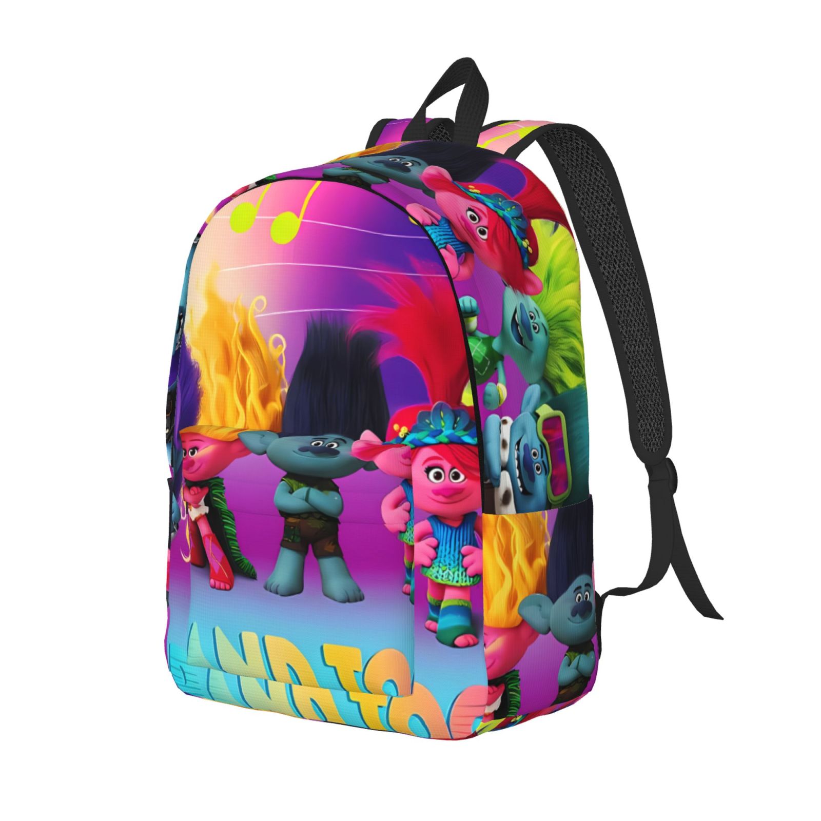 Defioc Trolls Band Together for Canvas Backpack,Travel Rucksack Unisex ...