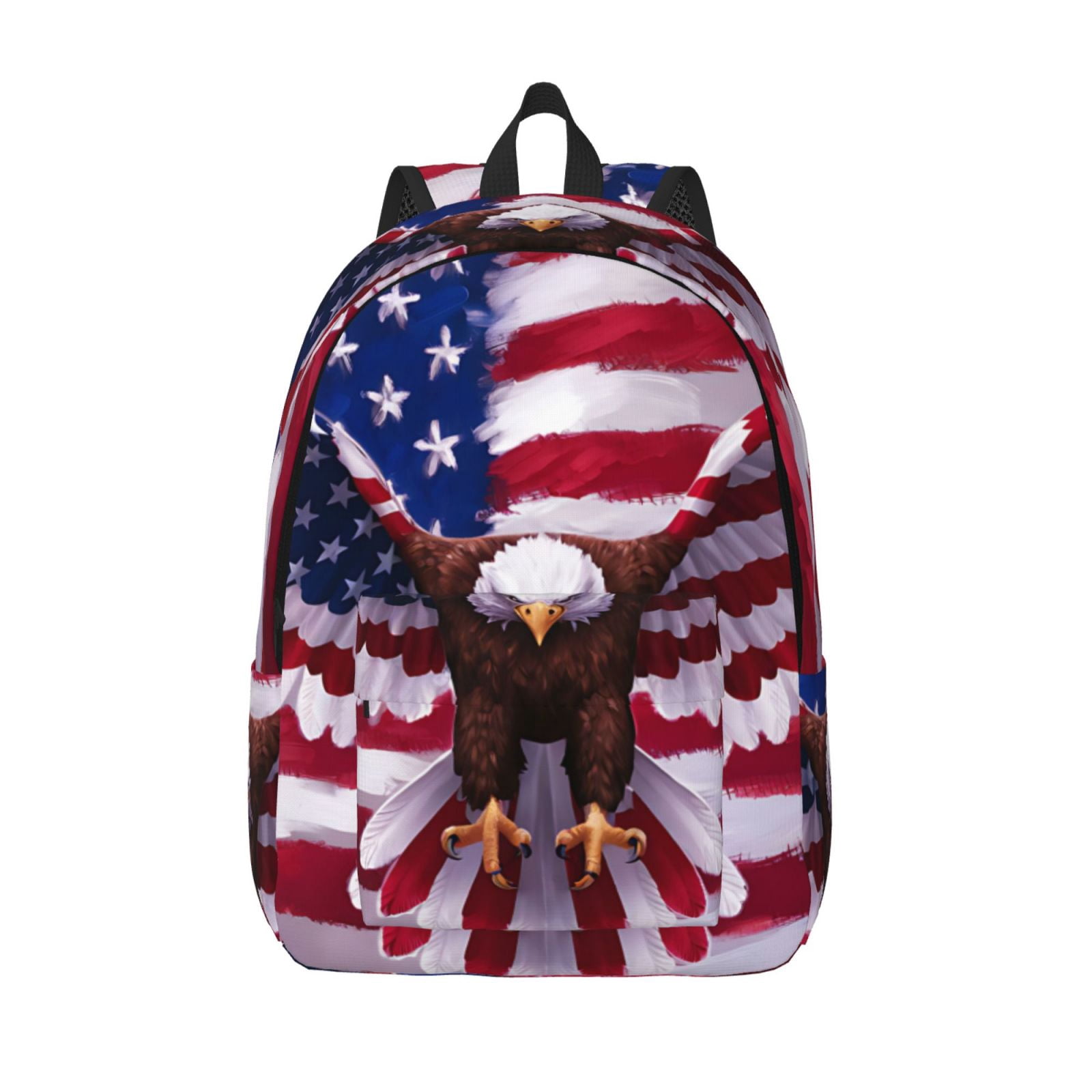 Defioc USA Eagle with Spread Wings for Canvas Backpack,Travel Rucksack ...