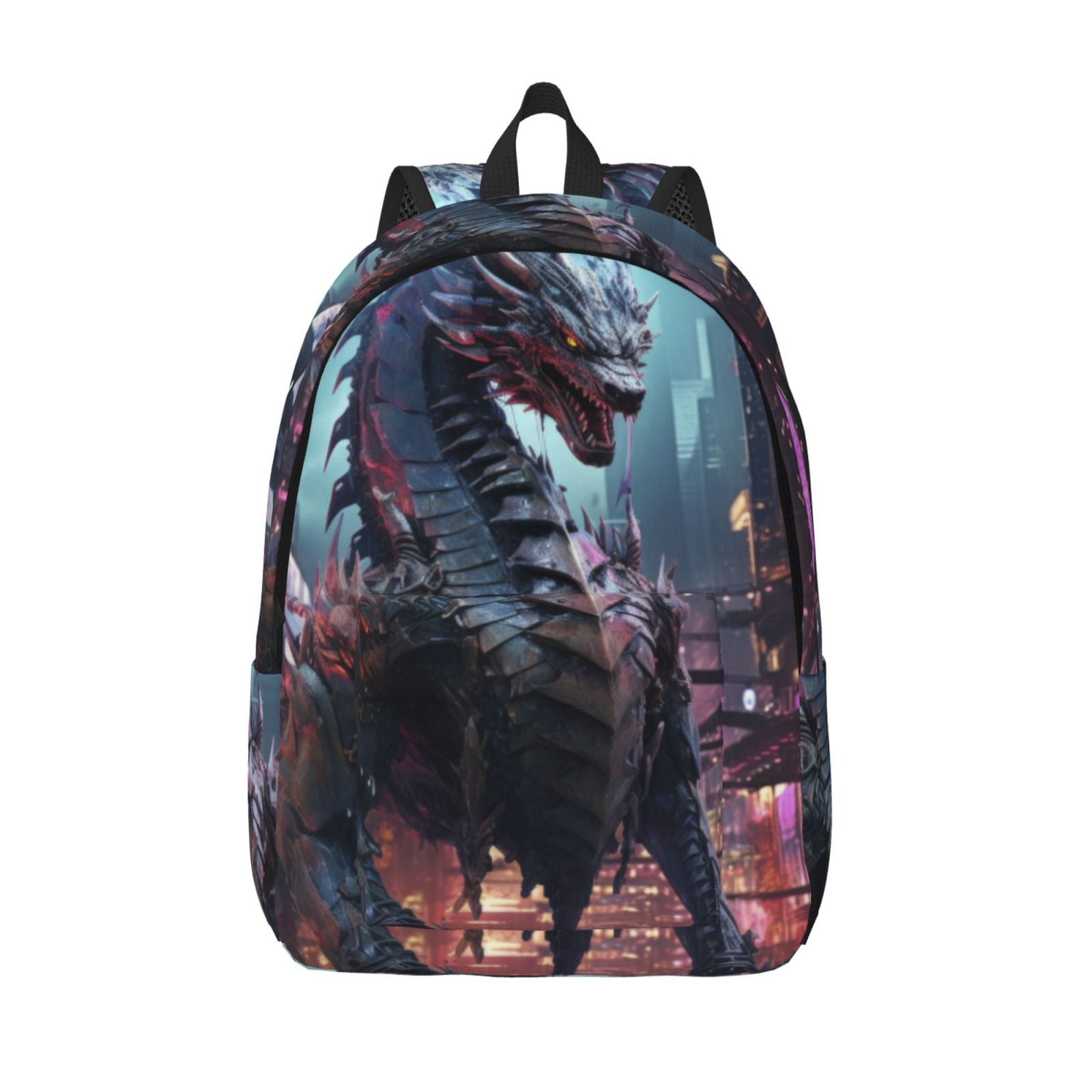Defioc Urban Mechanical Dragon for Canvas Backpack,Travel Rucksack ...