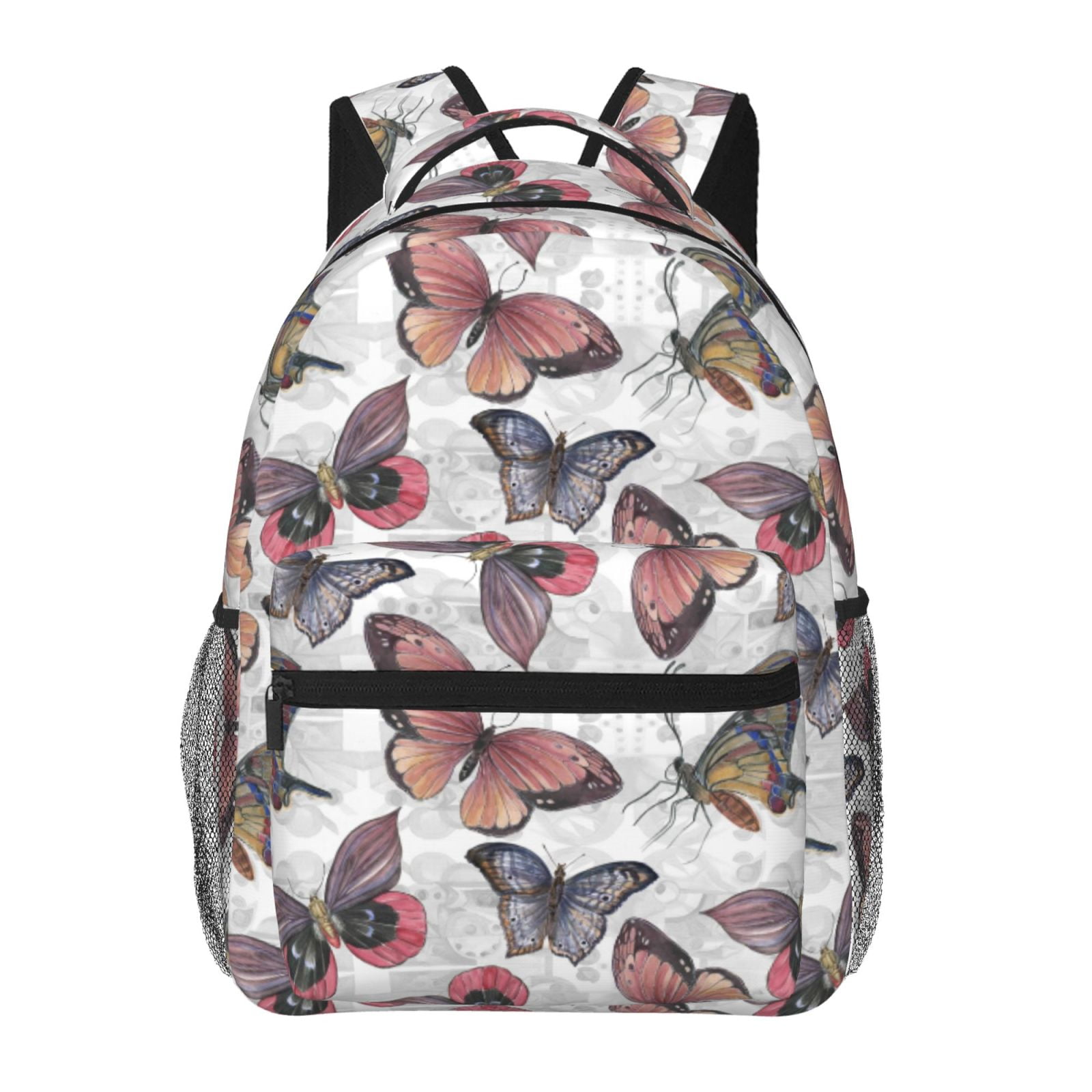 Defioc Vintage Butterflies Pattern Laptop Backpack,Travel Backpack ...