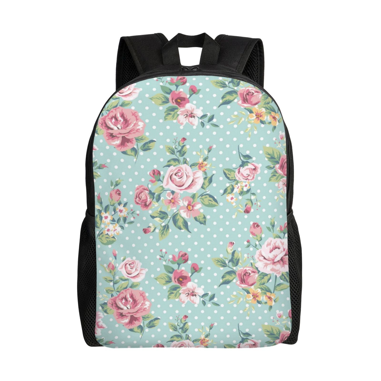 Defioc Vintage Floral Print Backpack -Travel,or Work Bookbag Daypacks ...