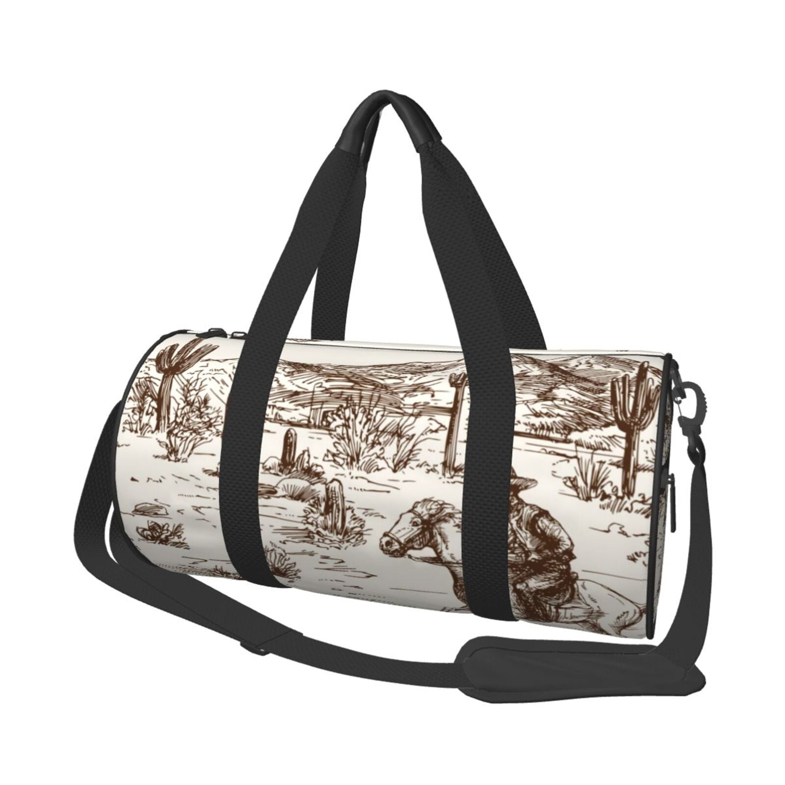 Defioc Western Desert Cowboys3 for Travel Duffle Bag,Weekender Bag ...
