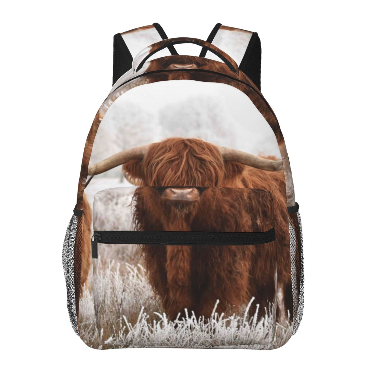 Defioc Yak Pattern Laptop Backpack,Travel Backpack Outdoor Activities ...