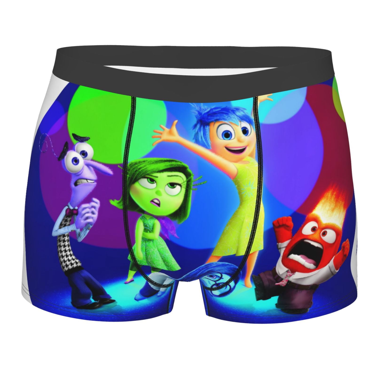 Defioc inside out 2 Pattern Men's Cotton Boxer Briefs Underwear Cool ...