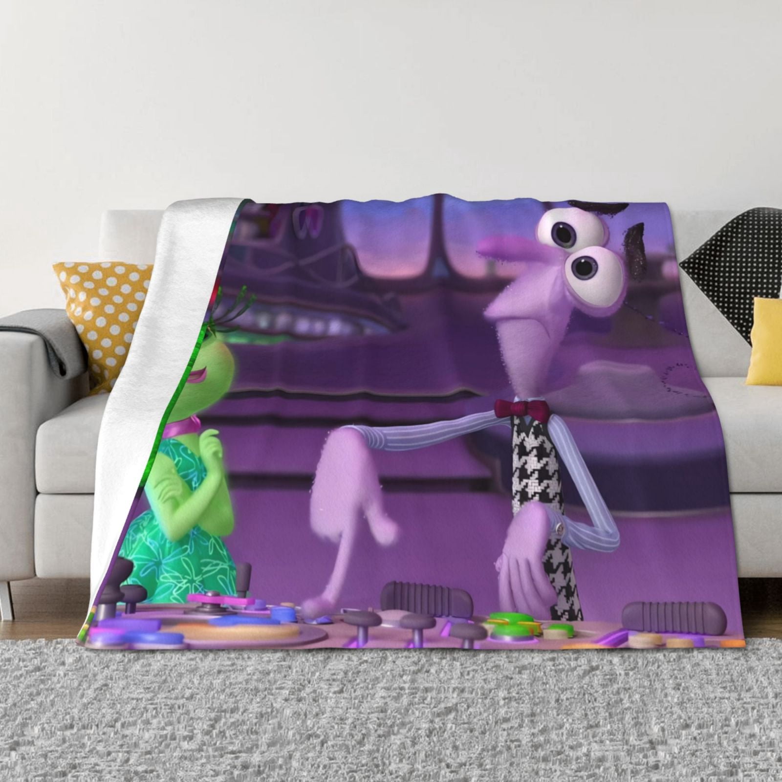 Defioc inside out 2 Print Fleece Blanket - Plush Throw Blanket - Soft ...