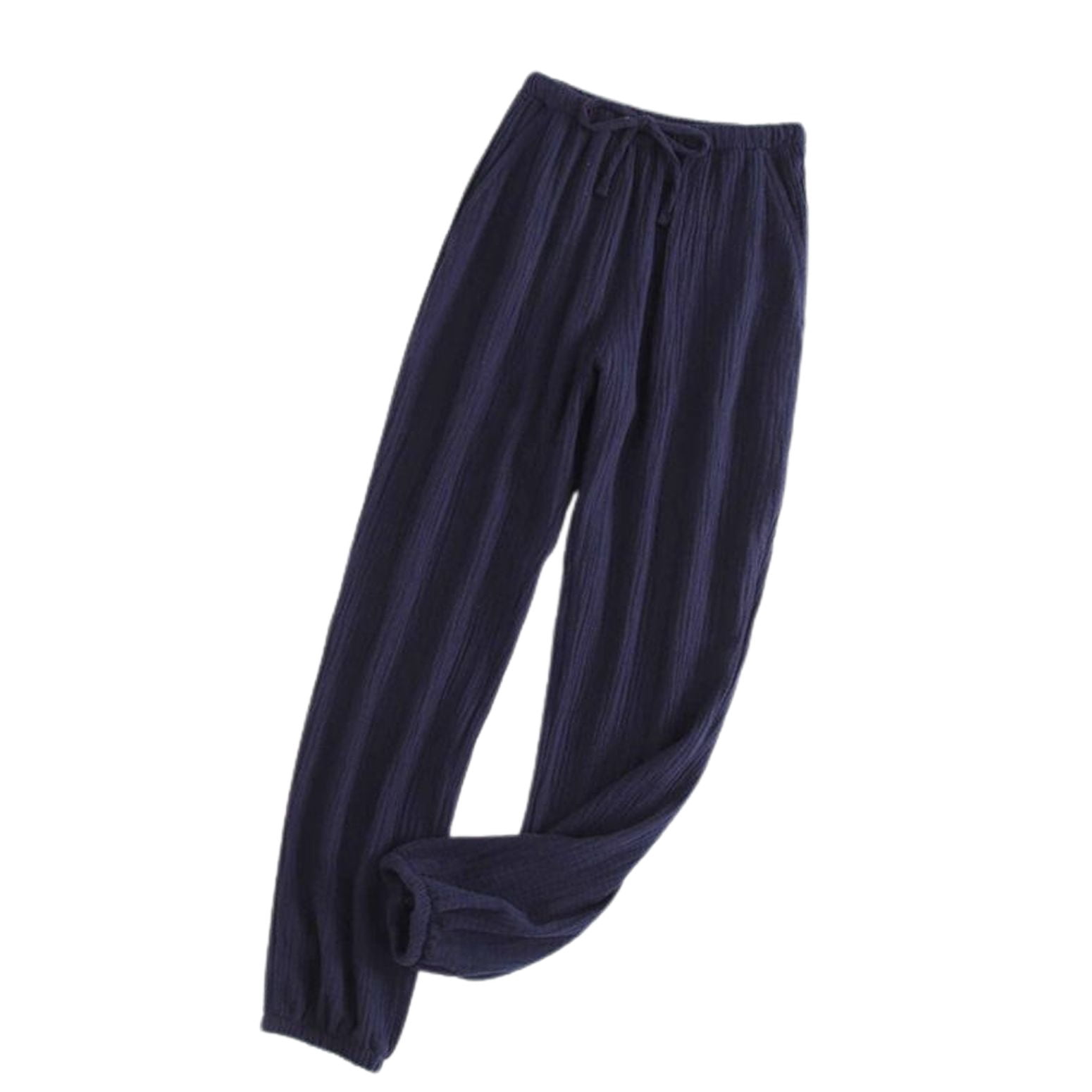 Defitshape Men's 100 Cotton Pajama Pants Soft Casual Walking Lounge ...