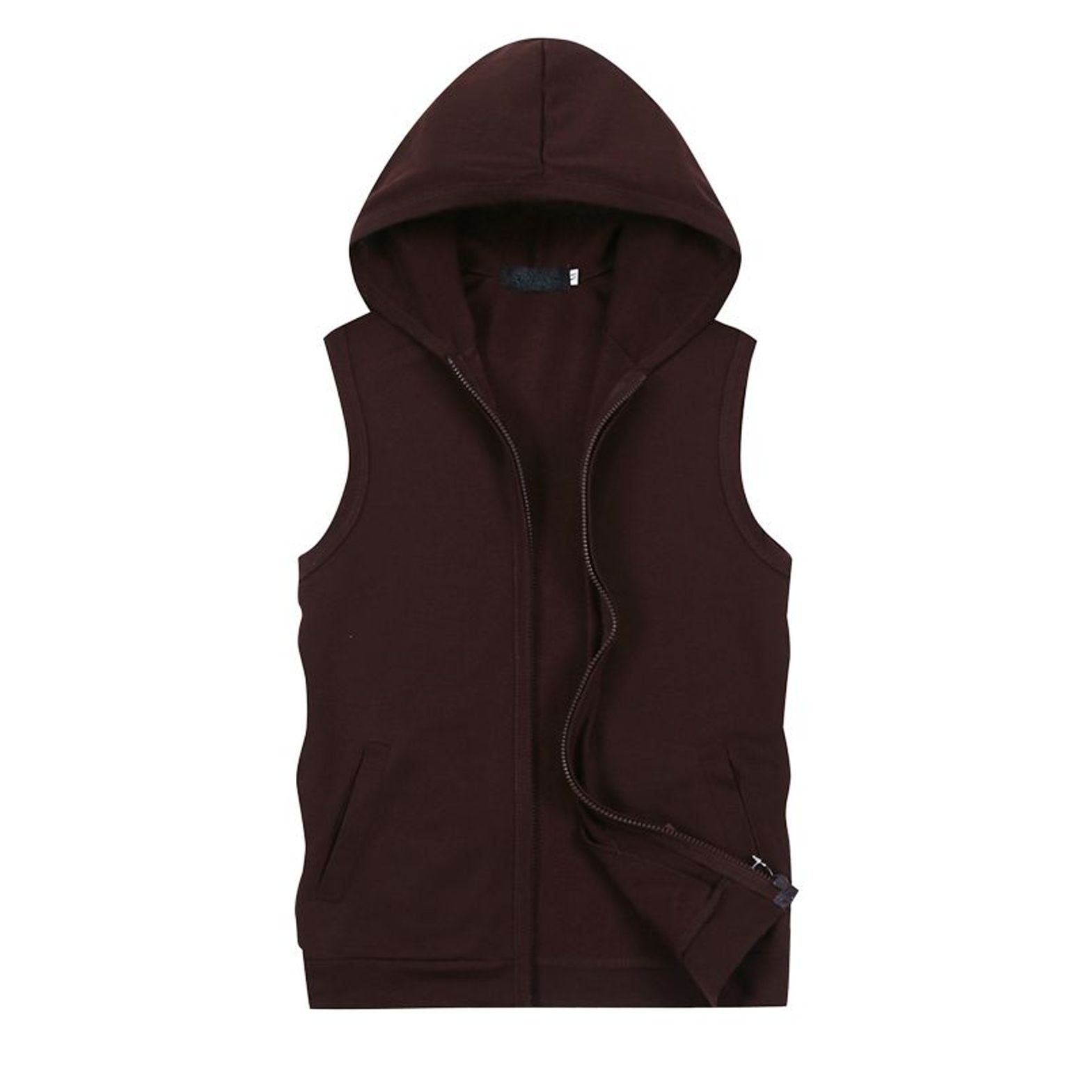 Defitshape Men's Casual Top Fall Vest Chic Full Zip Comfy Rayon Pocket ...