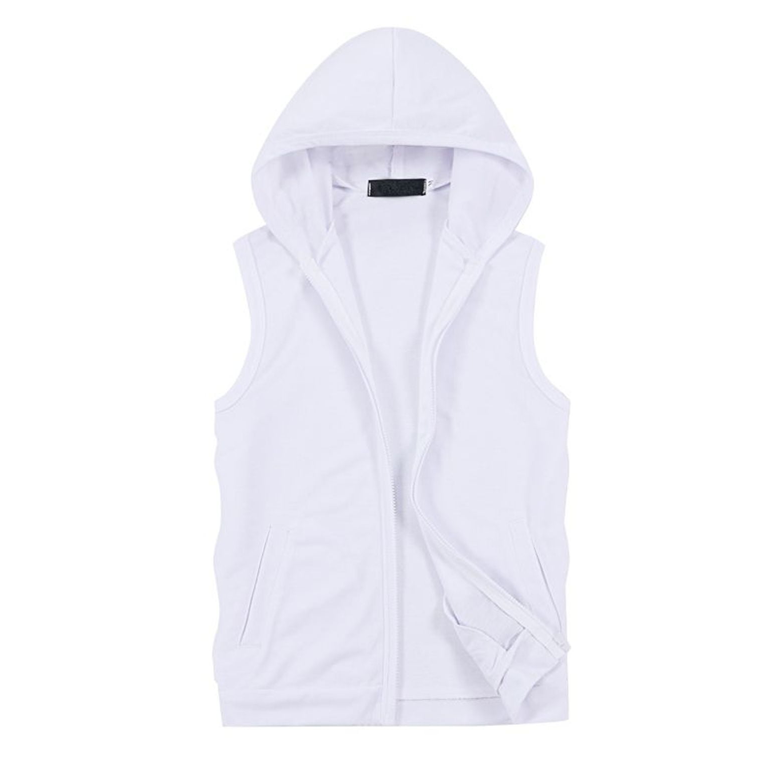 Defitshape Men's Casual Top Fall Vest Chic Full Zip Comfy Rayon Pocket ...